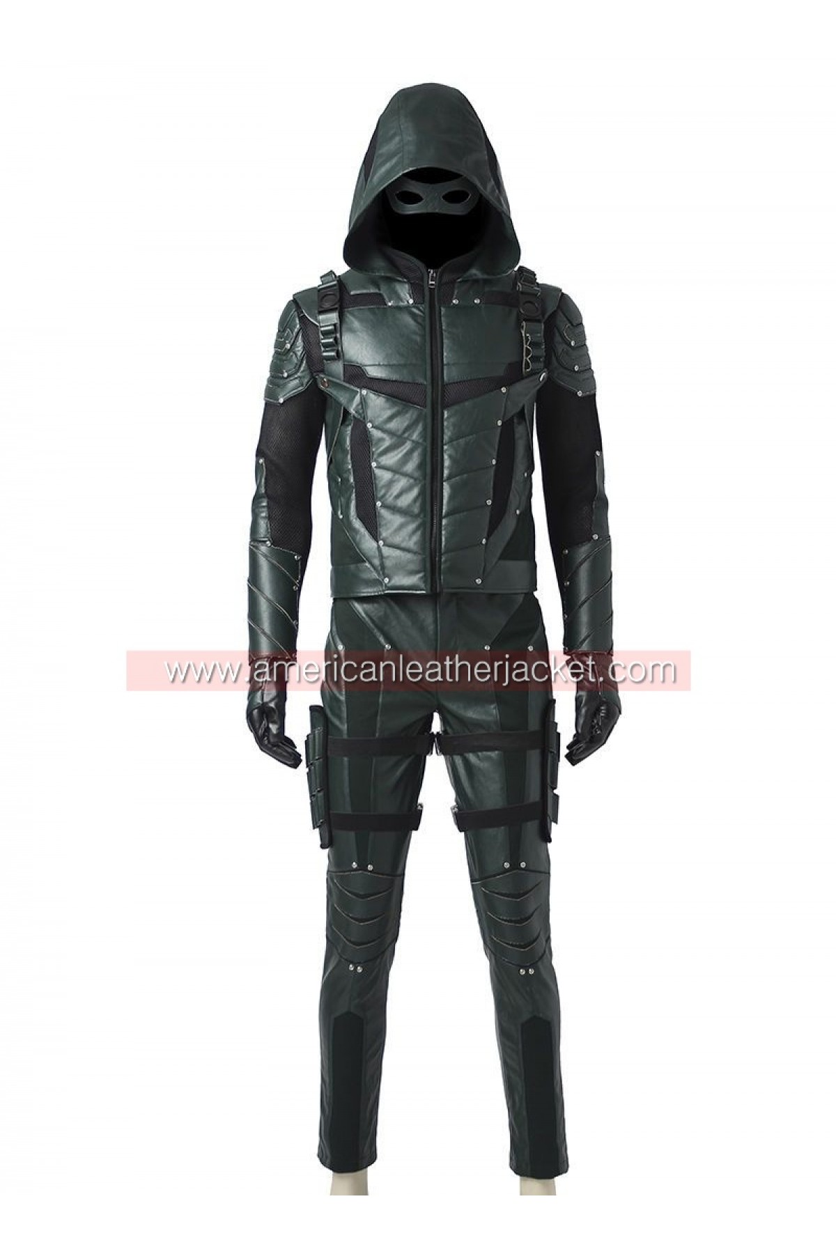 Arrow Season 5 Oliver Queen Leather Jacket Costume for sale