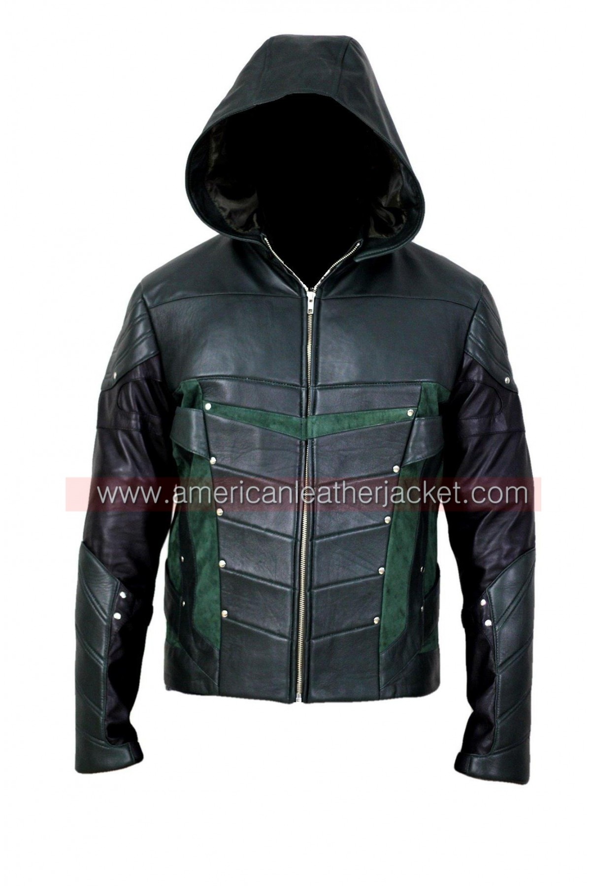 Oliver Queen Arrow Season 4 Leather Jacket Vest