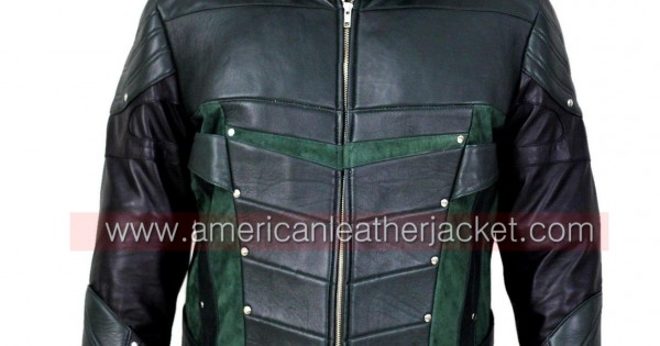 Oliver Queen Arrow Season 4 Leather Jacket Vest