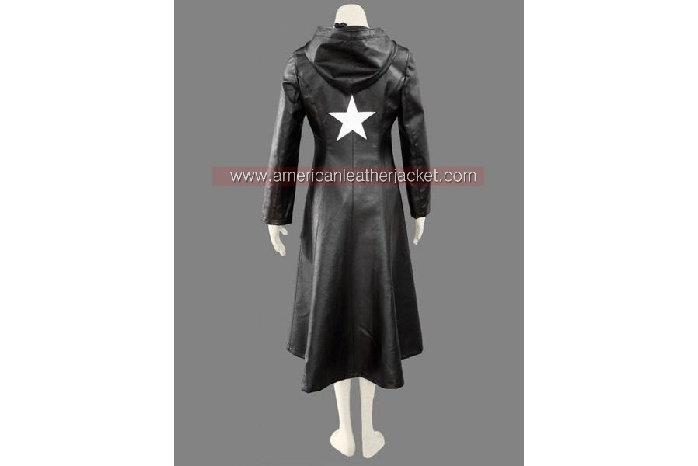Black Rock Shooter Leather Jacket Coat