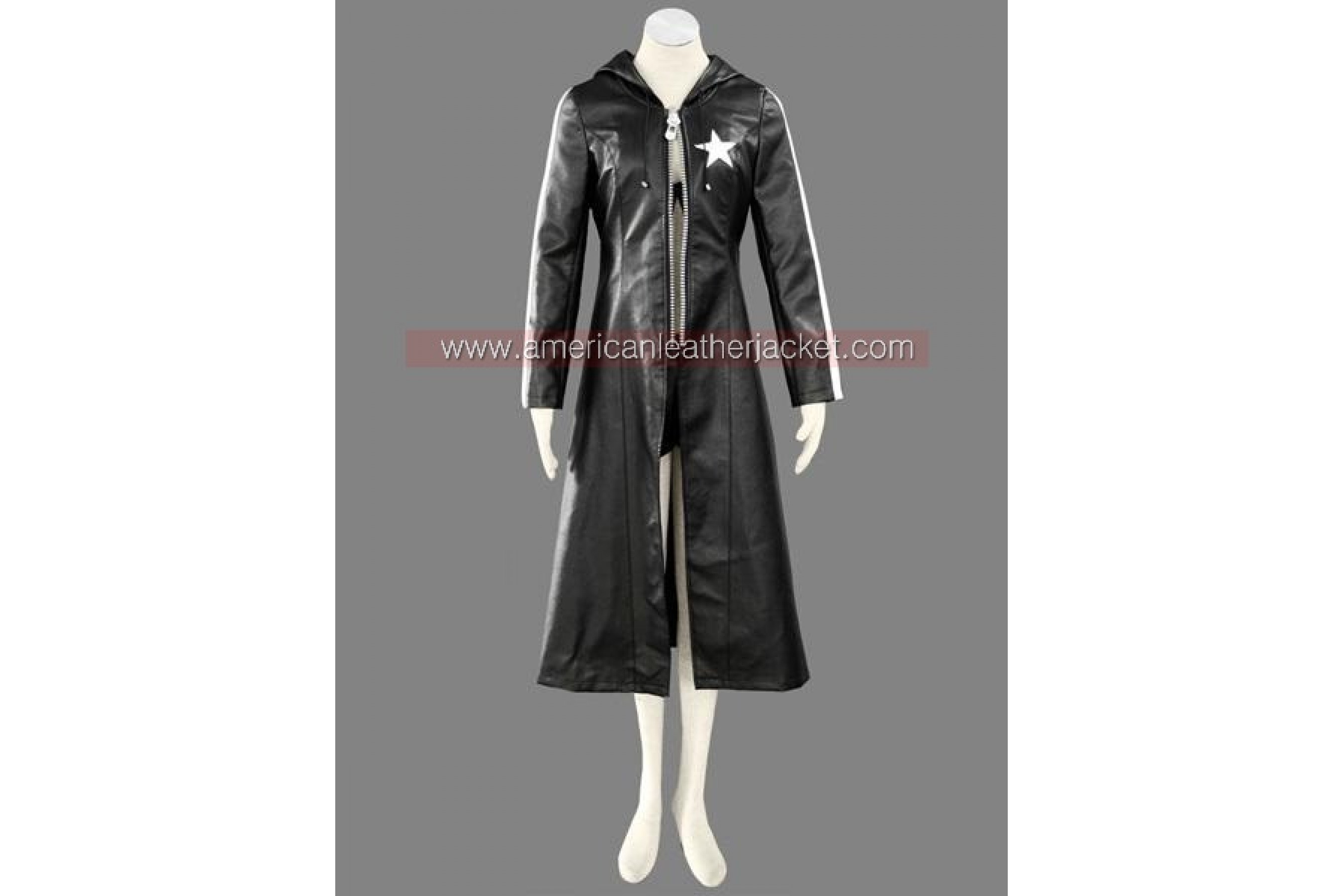 Black Rock Shooter Leather Jacket Coat