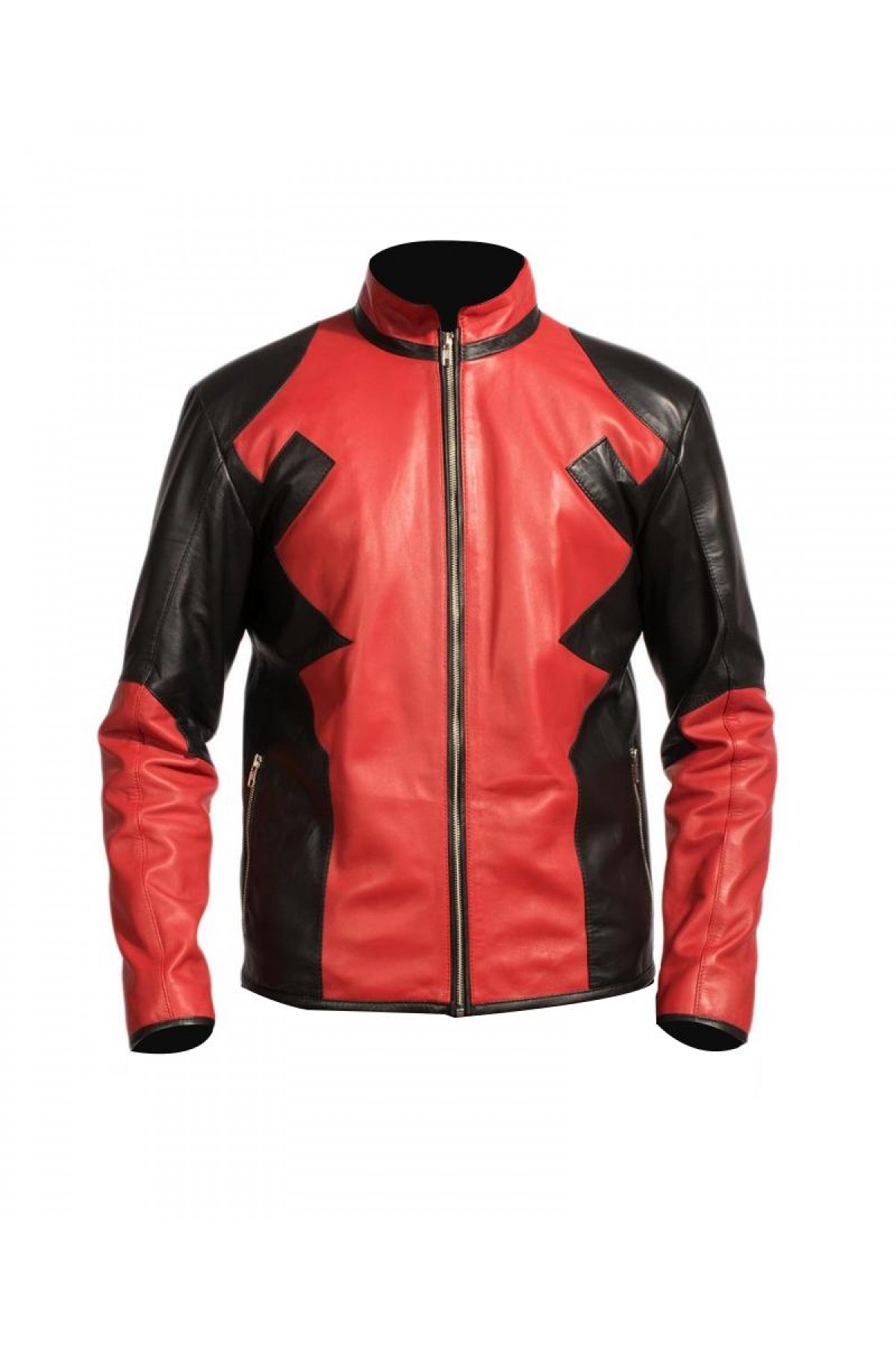 DeadPool Game Leather Jacket | Red and Black Biker Costume