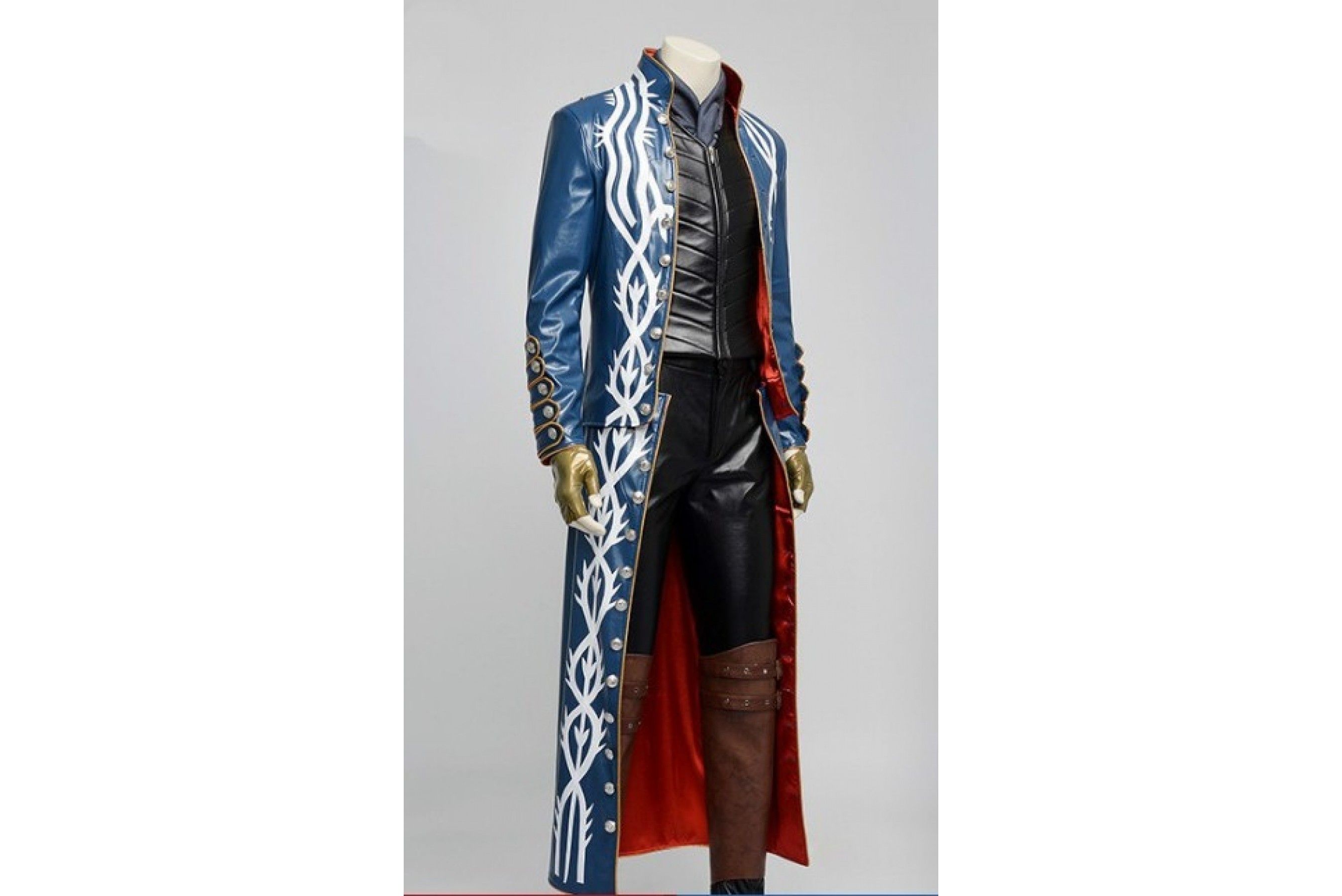 Devil May Cry 3 Vergil Leather Jacket Coat for sale