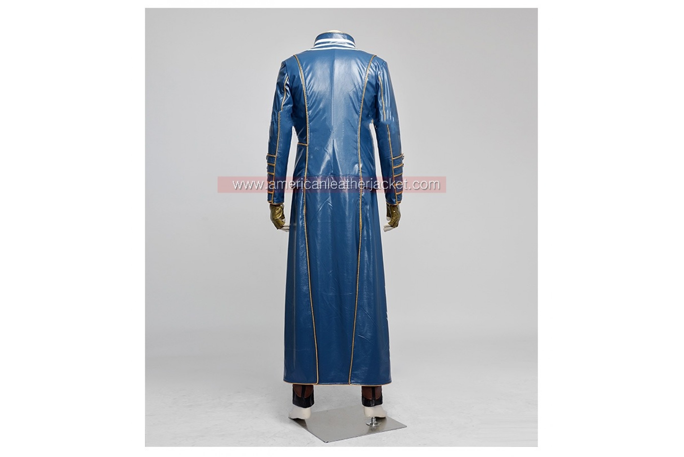 Devil May Cry 3 Vergil Leather Jacket Coat for sale
