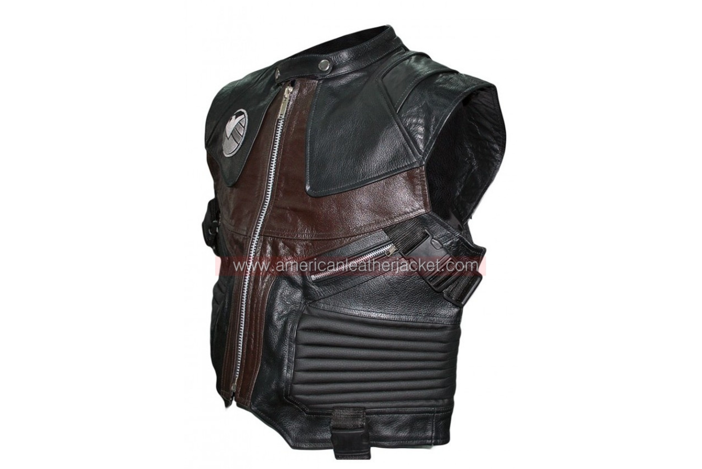Jeremy Renner Hawkeye Leather Vest | Avengers Leather Costume