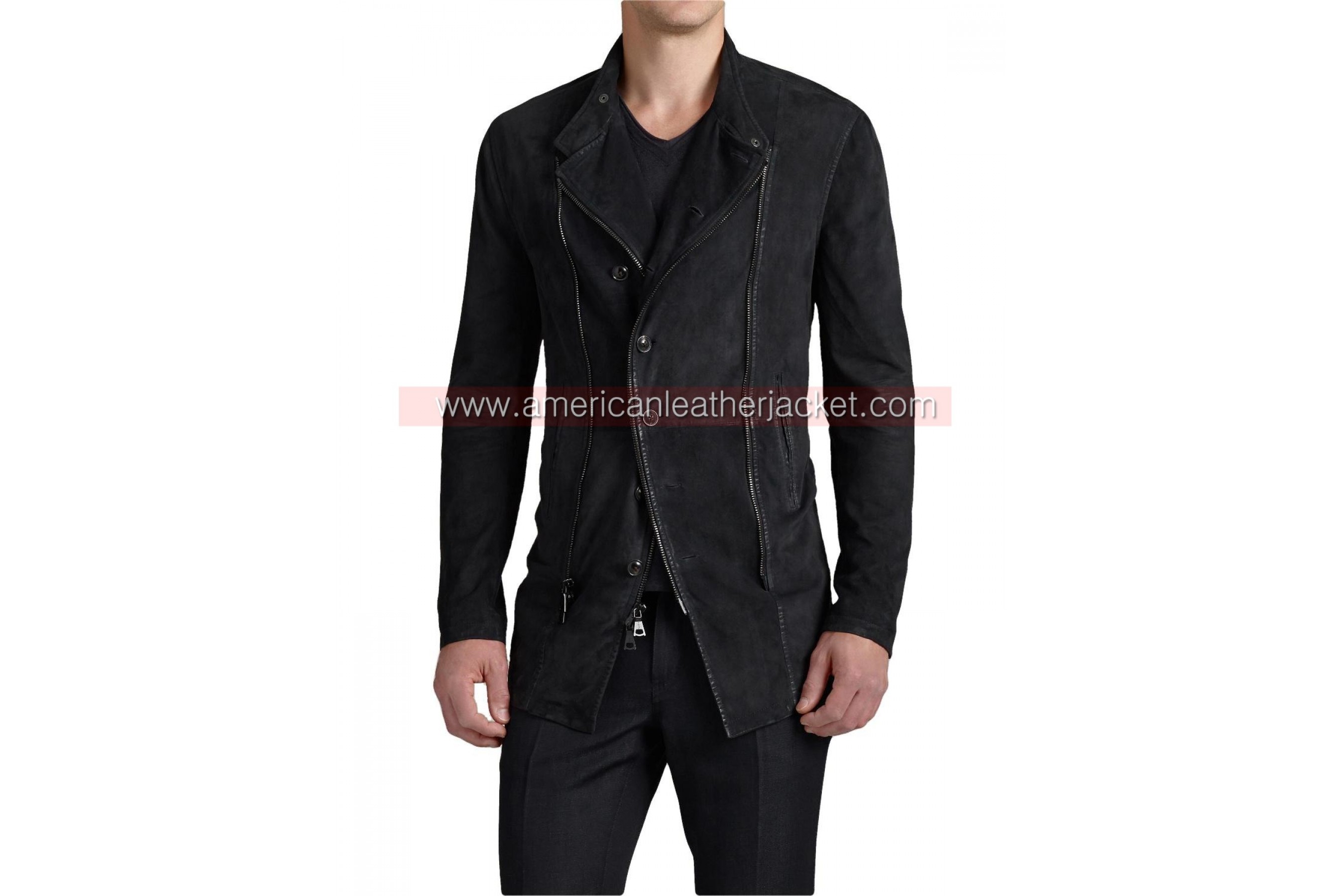 Limitless Brian Finch Black Suede Leather Jacket
