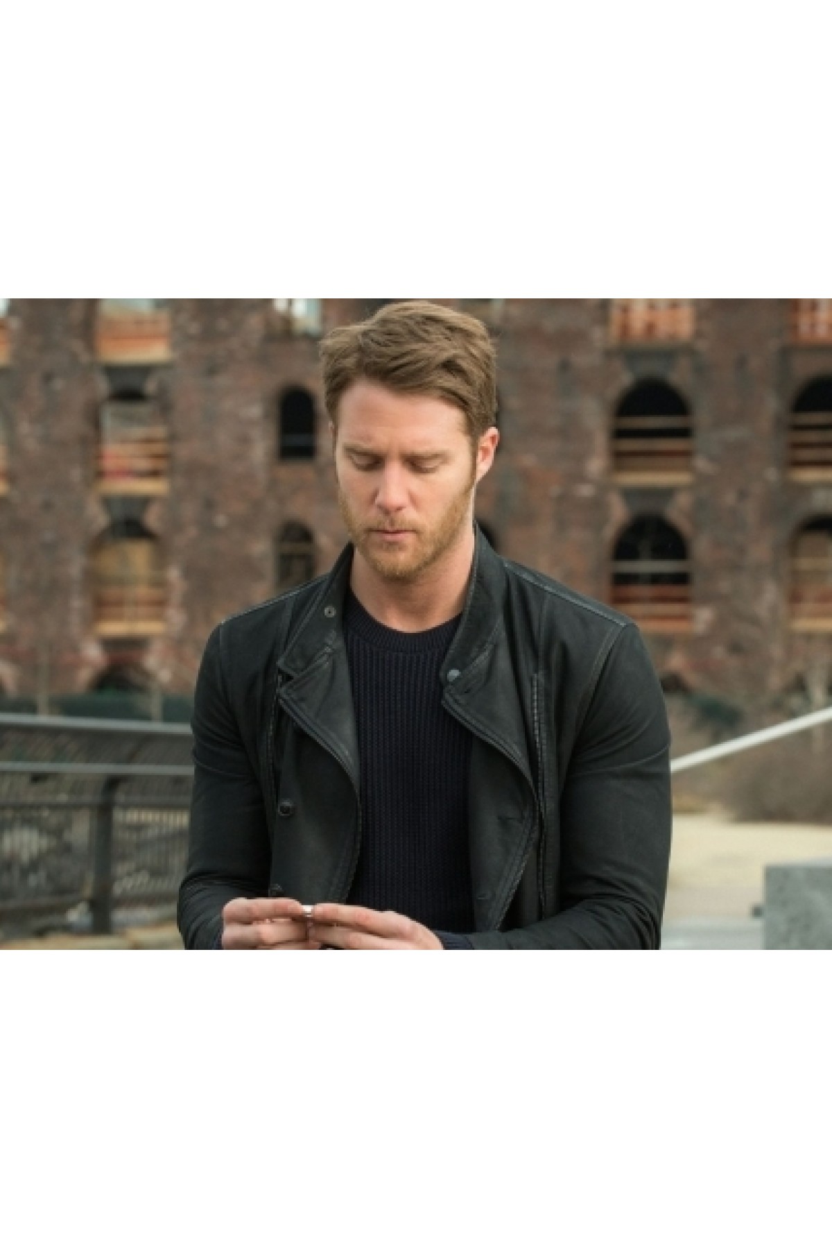 Limitless Brian Finch Black Suede Leather Jacket