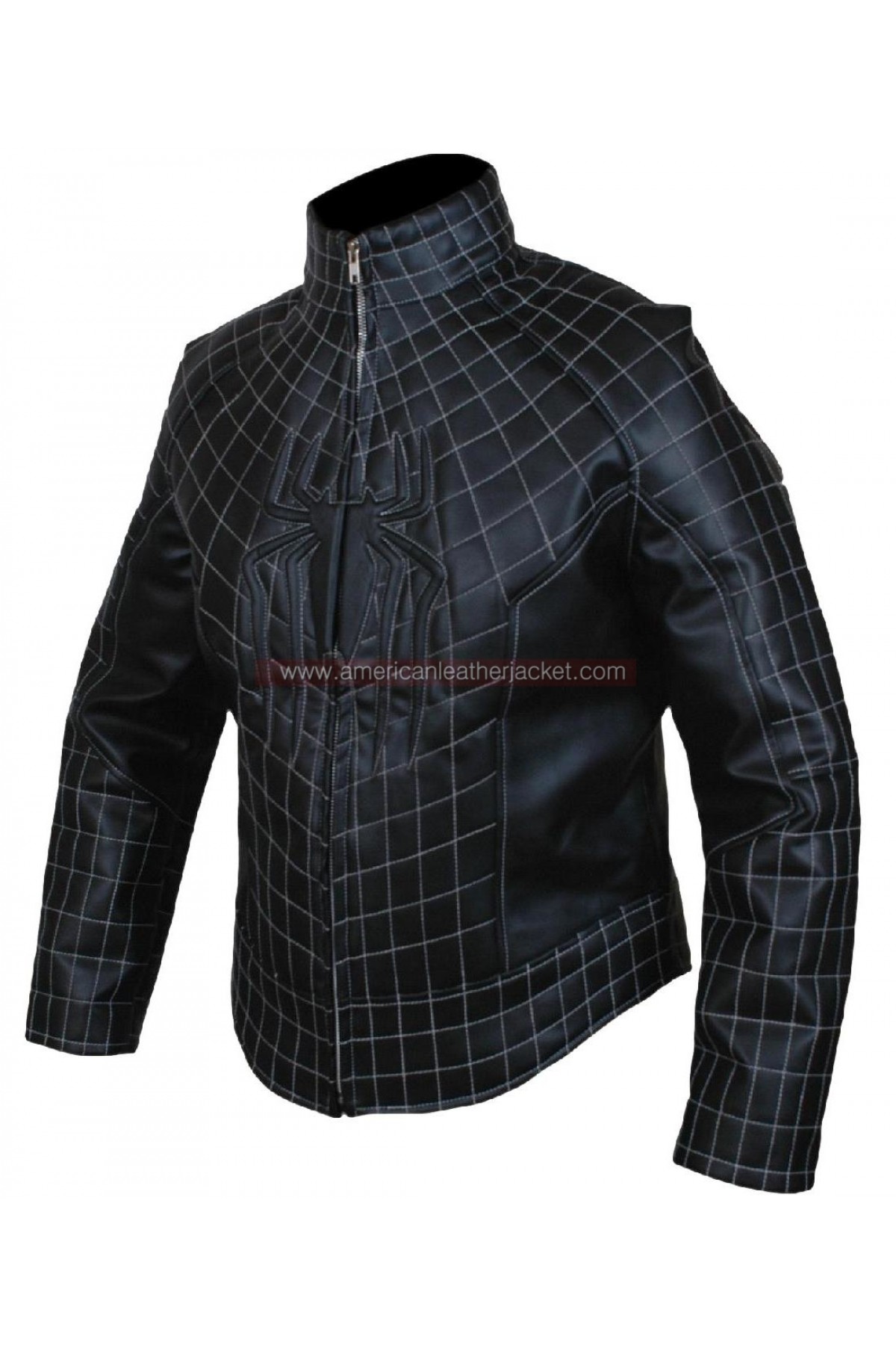 Peter Parker The Amazing Spider Man 2 Black Leather Jacket for sale