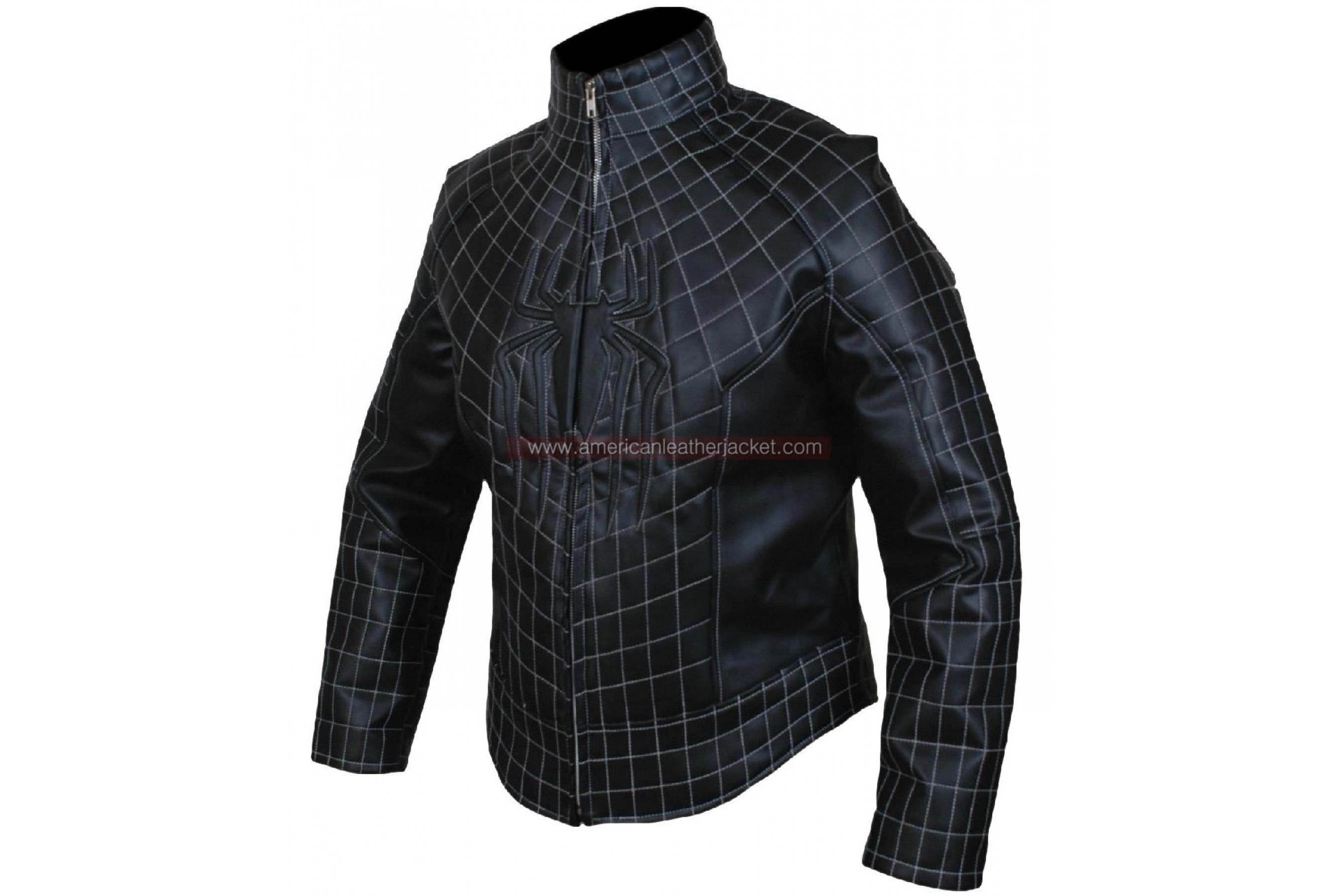 Peter Parker The Amazing Spider Man 2 Black Leather Jacket for sale