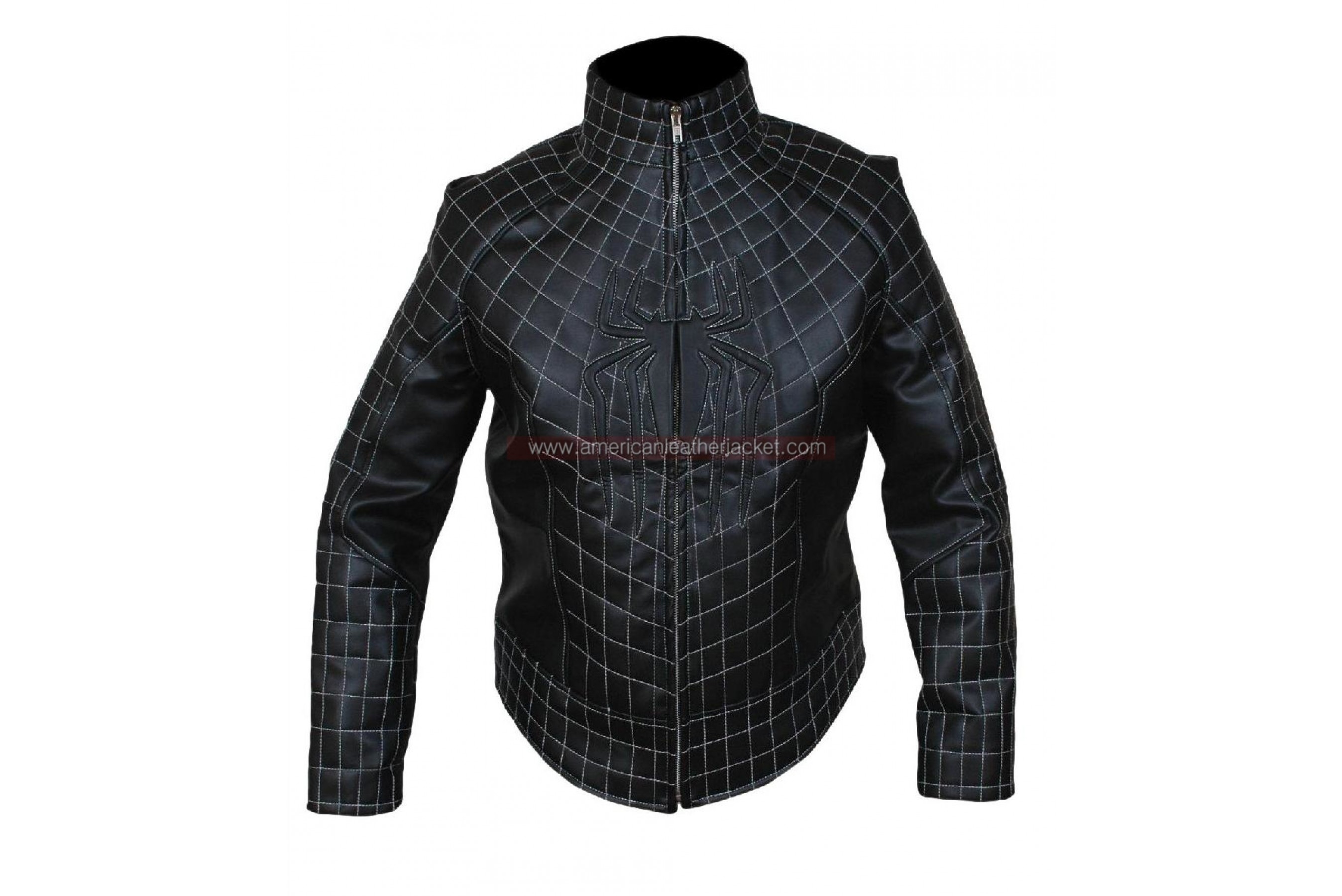Peter Parker The Amazing Spider Man 2 Black Leather Jacket for sale