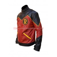 Robin Tim Drake Leather Jacket | Superhero Comic Costume
