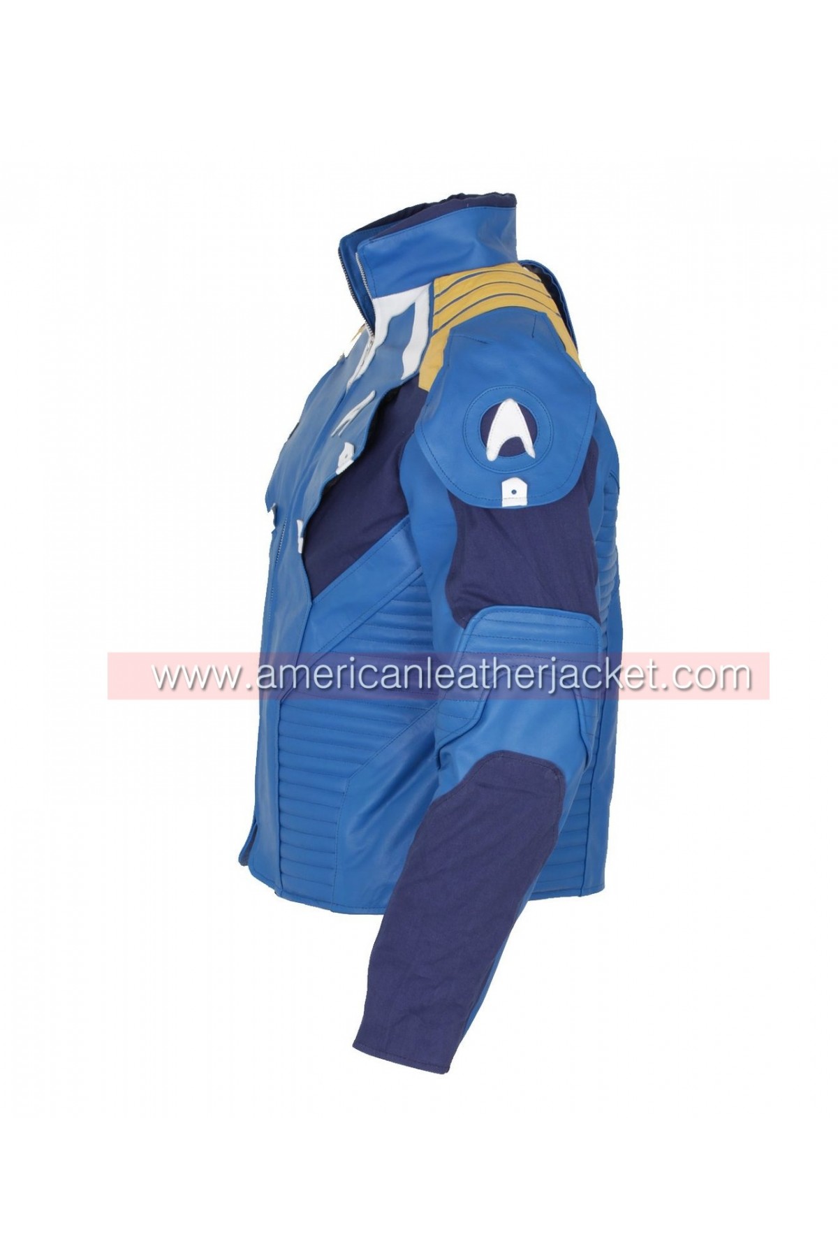 Star Trek Beyond Kirk Blue Leather Jacket