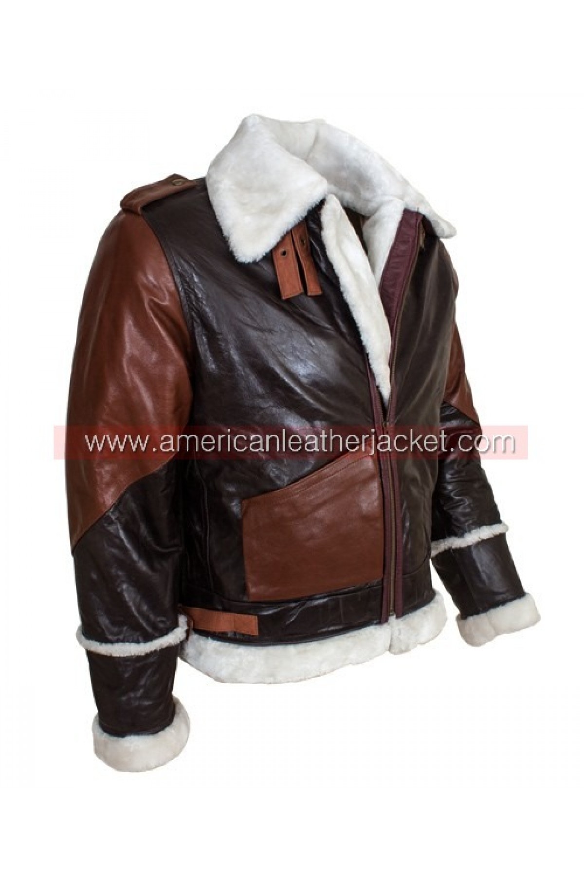 Rocky Balboa Bomber Shearling Leather Jacket