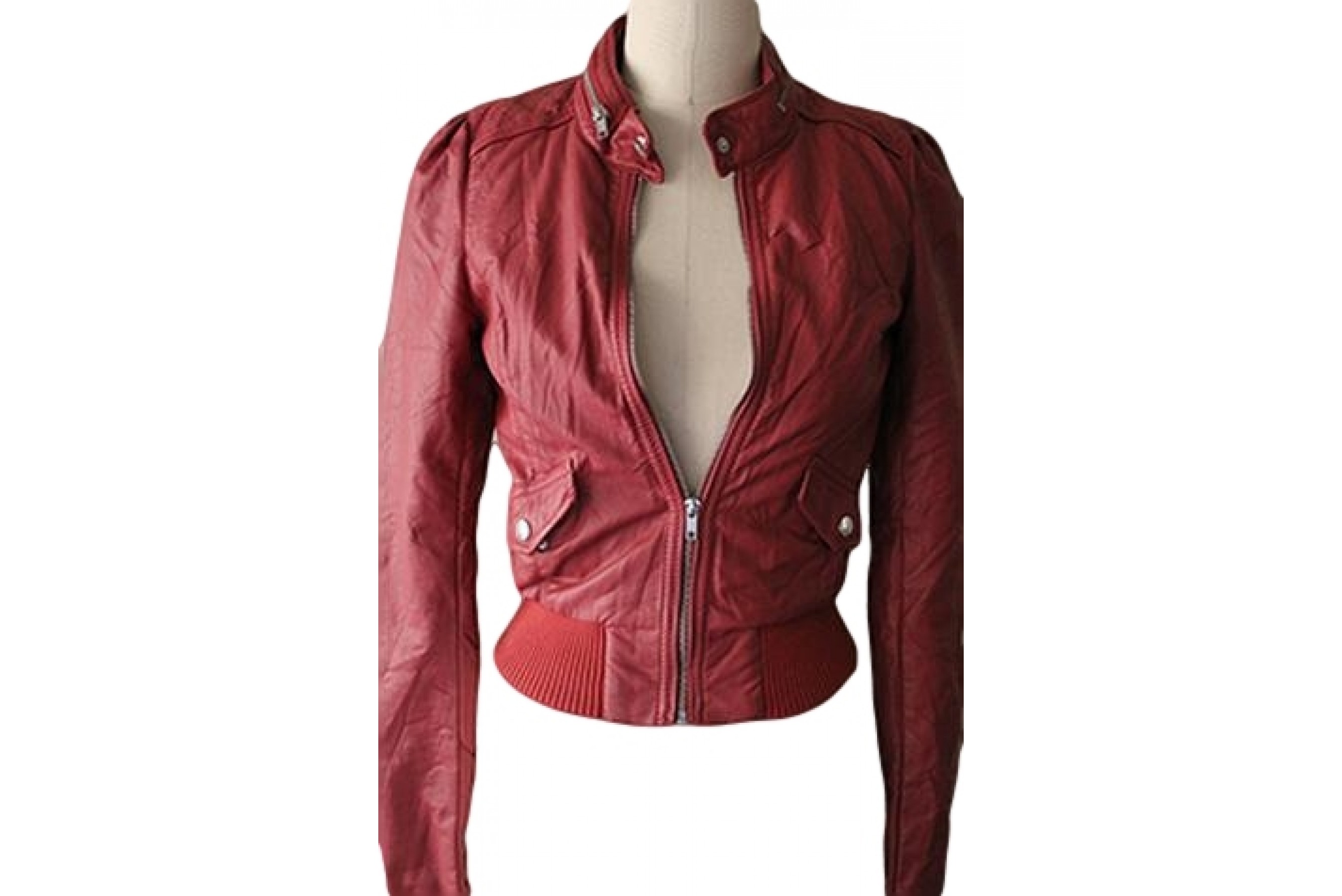 Teen Wolf Lydia Martin Red Leather Jacket | Holland Roden Jacket