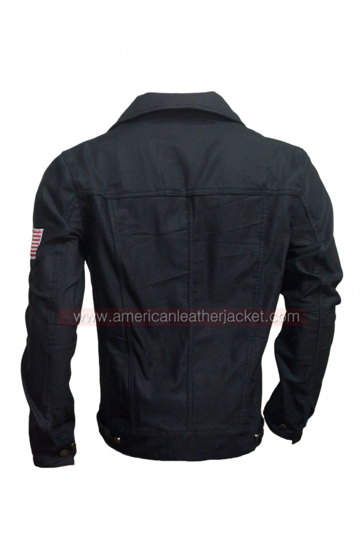Teen Wolf Scott McCall US Flag Jacket | Denim Trucker Jacket