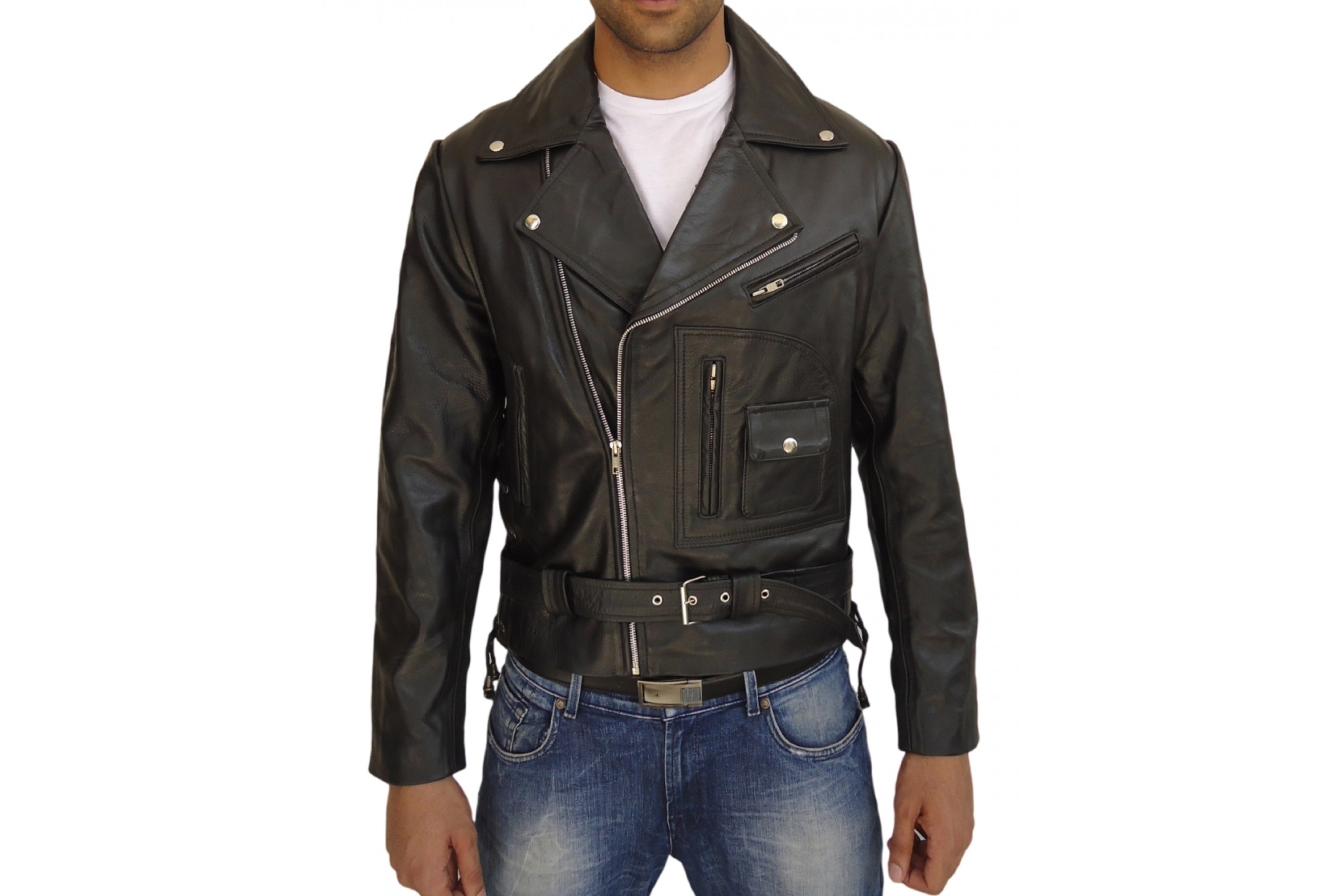 Terminator 2 Leather Jacket | Replica T2 Motorcycle Jacket