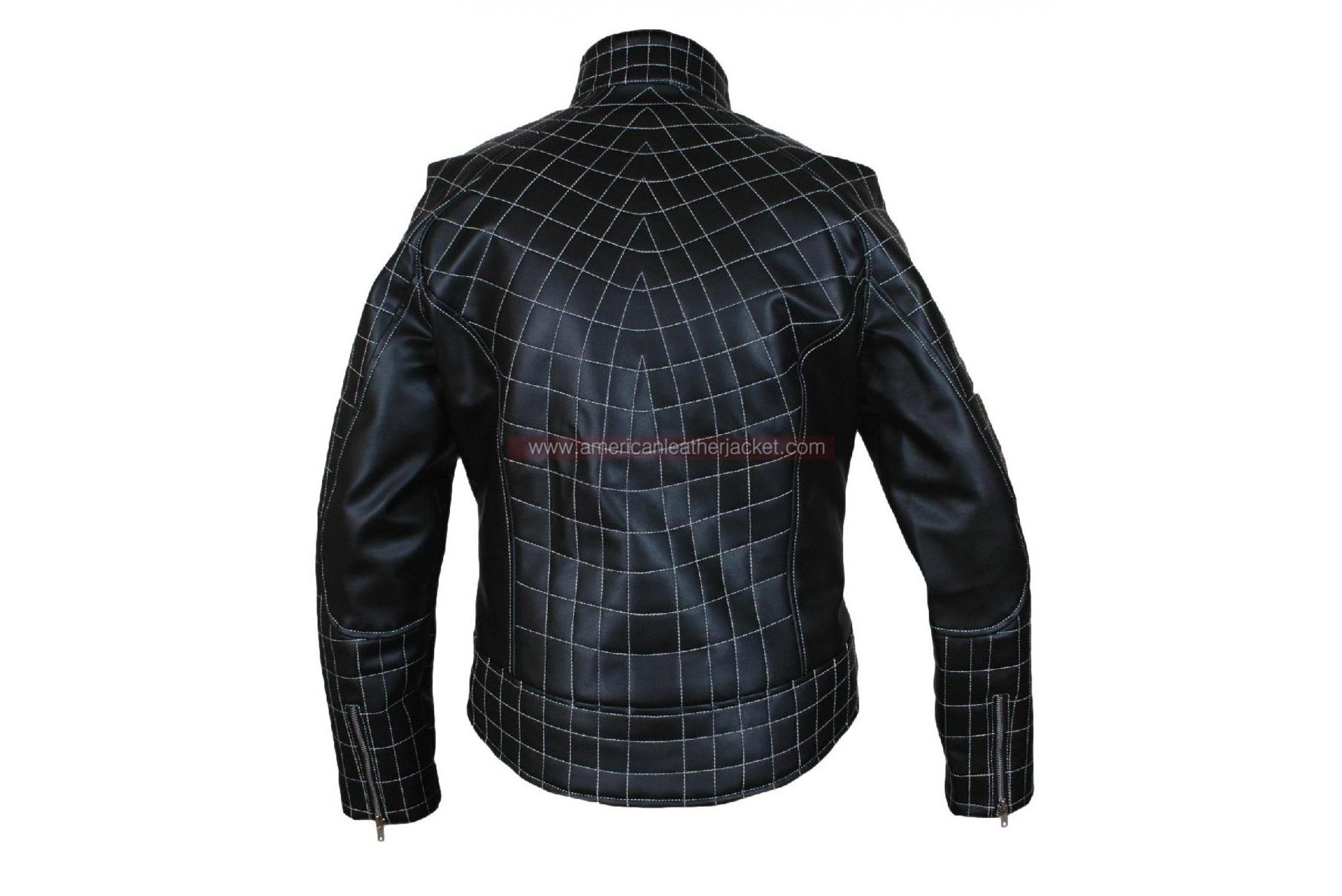 Peter Parker The Amazing Spider Man 2 Black Leather Jacket for sale