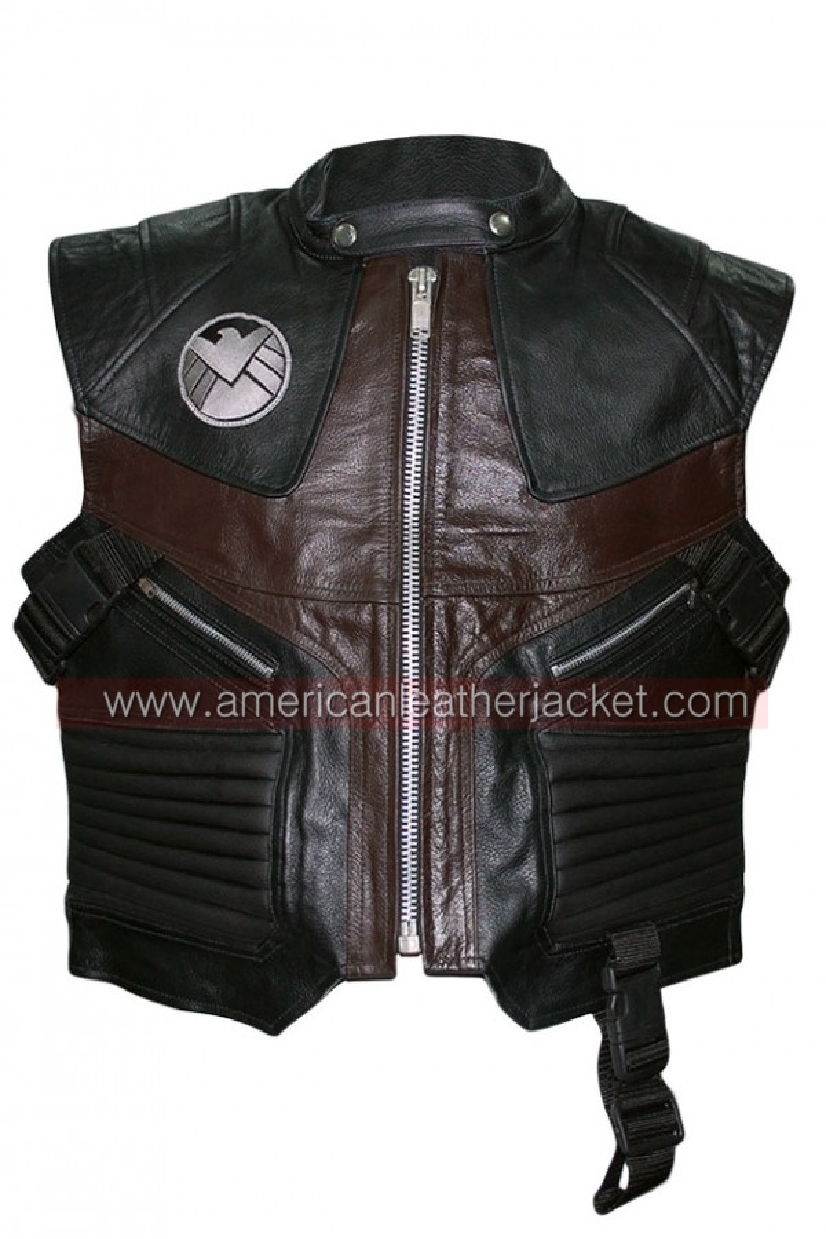 Jeremy Renner Hawkeye Leather Vest | Avengers Leather Costume