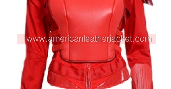 Katniss Everdeen The Hunger Games Mockingjay 2 Red Jacket Costume