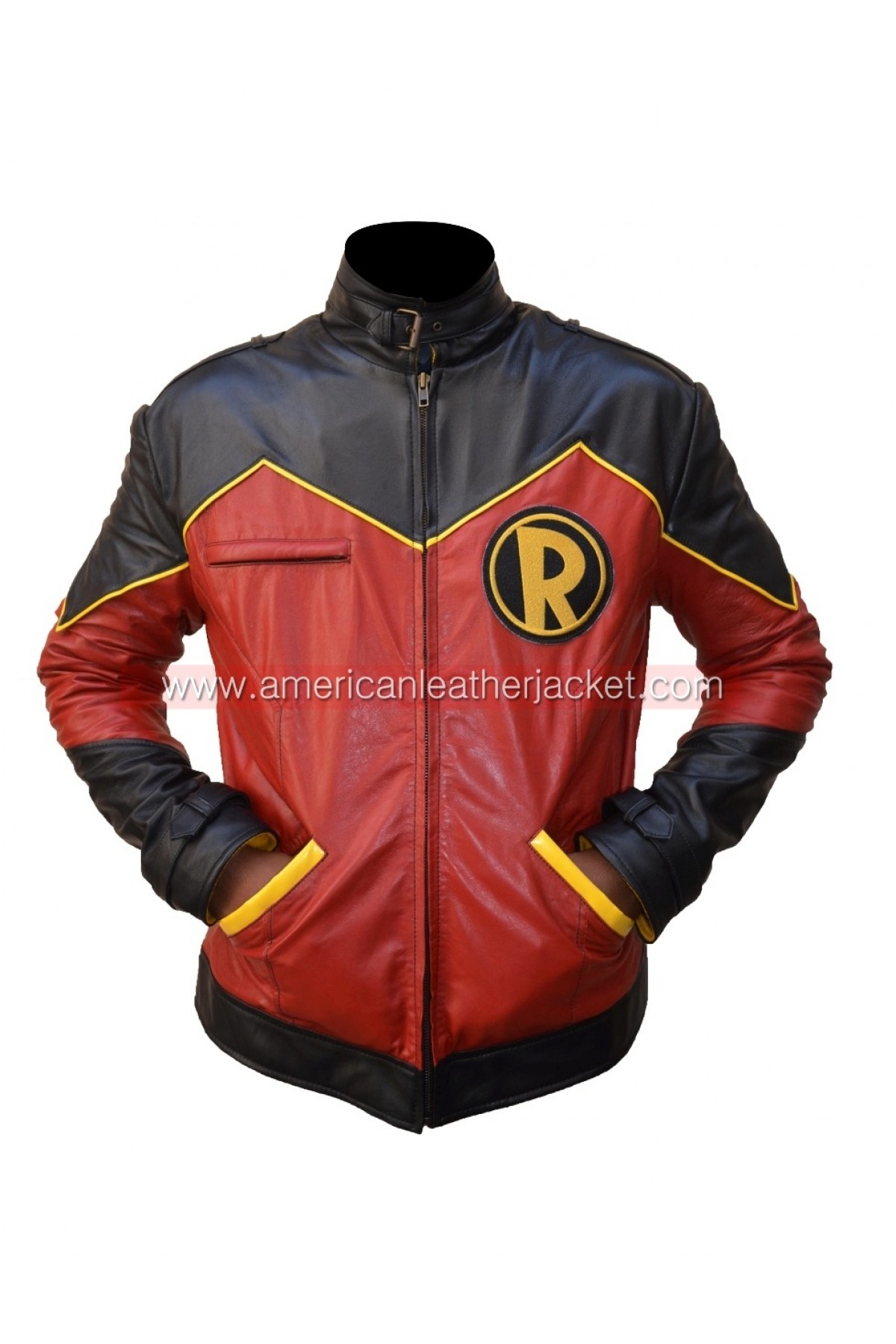 Robin Tim Drake Leather Jacket | Superhero Comic Costume