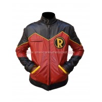 Robin Tim Drake Leather Jacket | Superhero Comic Costume