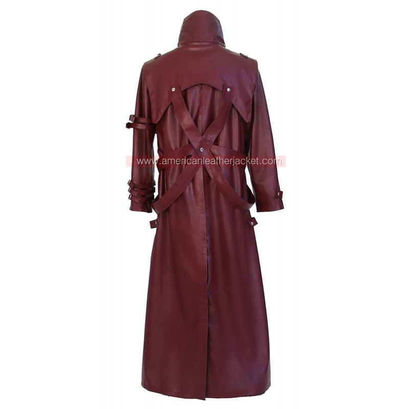 Trigun Vash Red Trench Leather Coat for sale