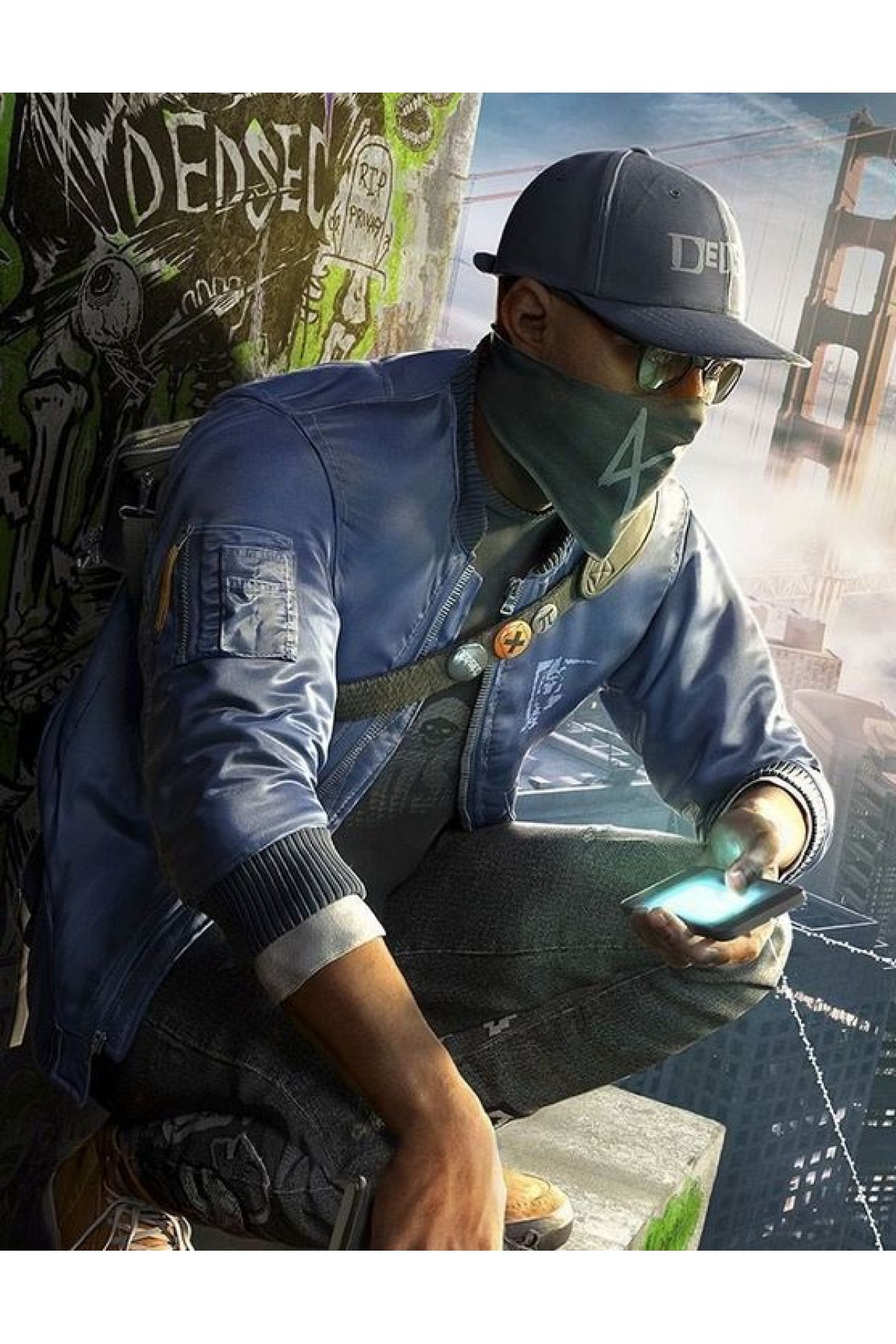Marcus Holloway Watch Dogs 2 Leather Jacket