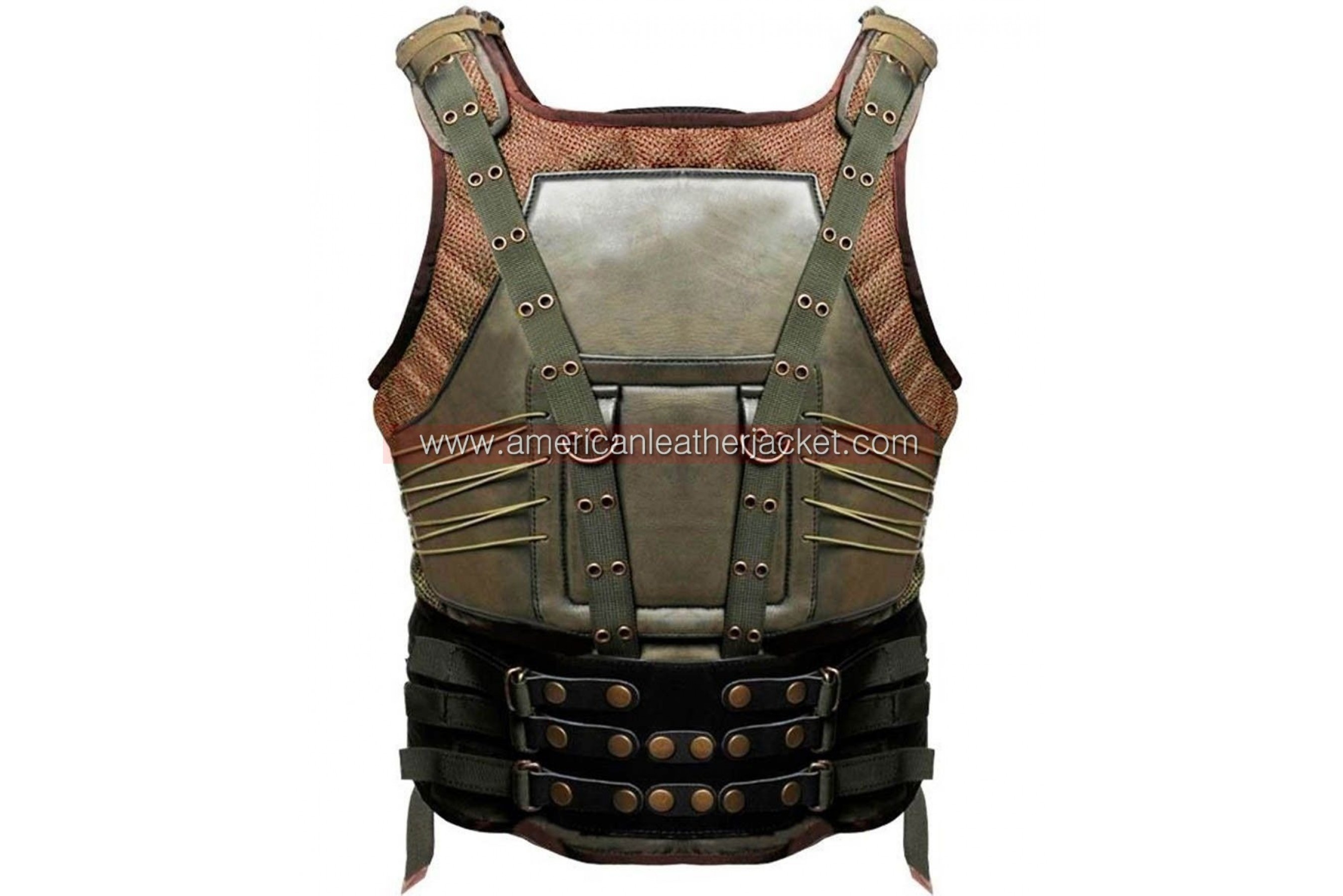 Bane Vest Dark Knight Rises Movie - Tom Hardy Leather Vest