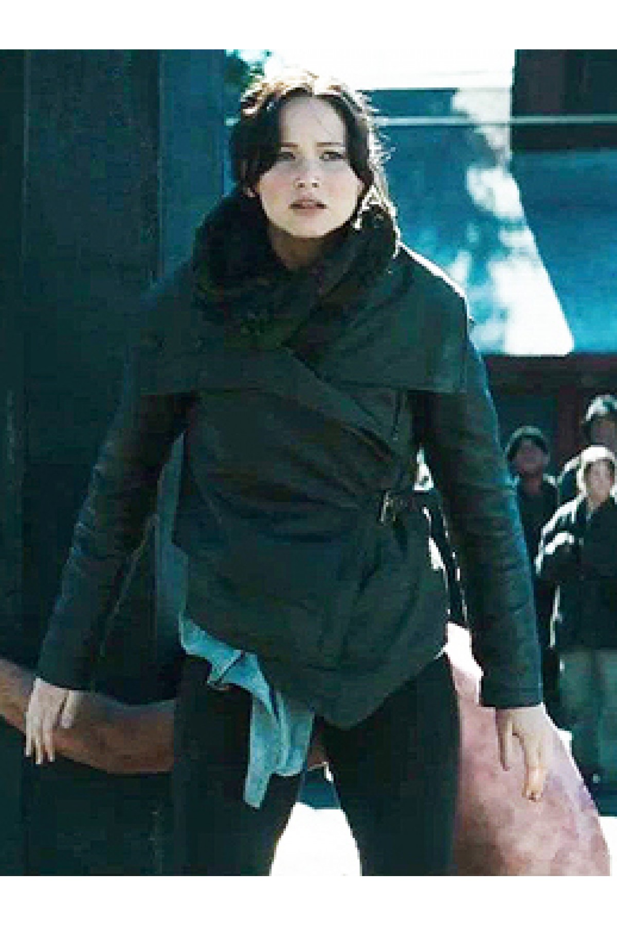 Katniss Everdeen The Hunger Games Catching Fire Black Leather Jacket