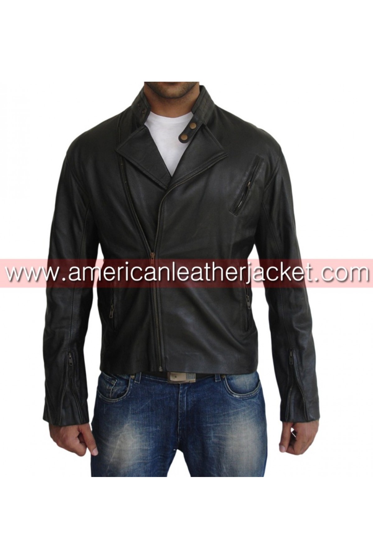 Tony Stark Iron Man Leather Jacket Black Leather Jacket