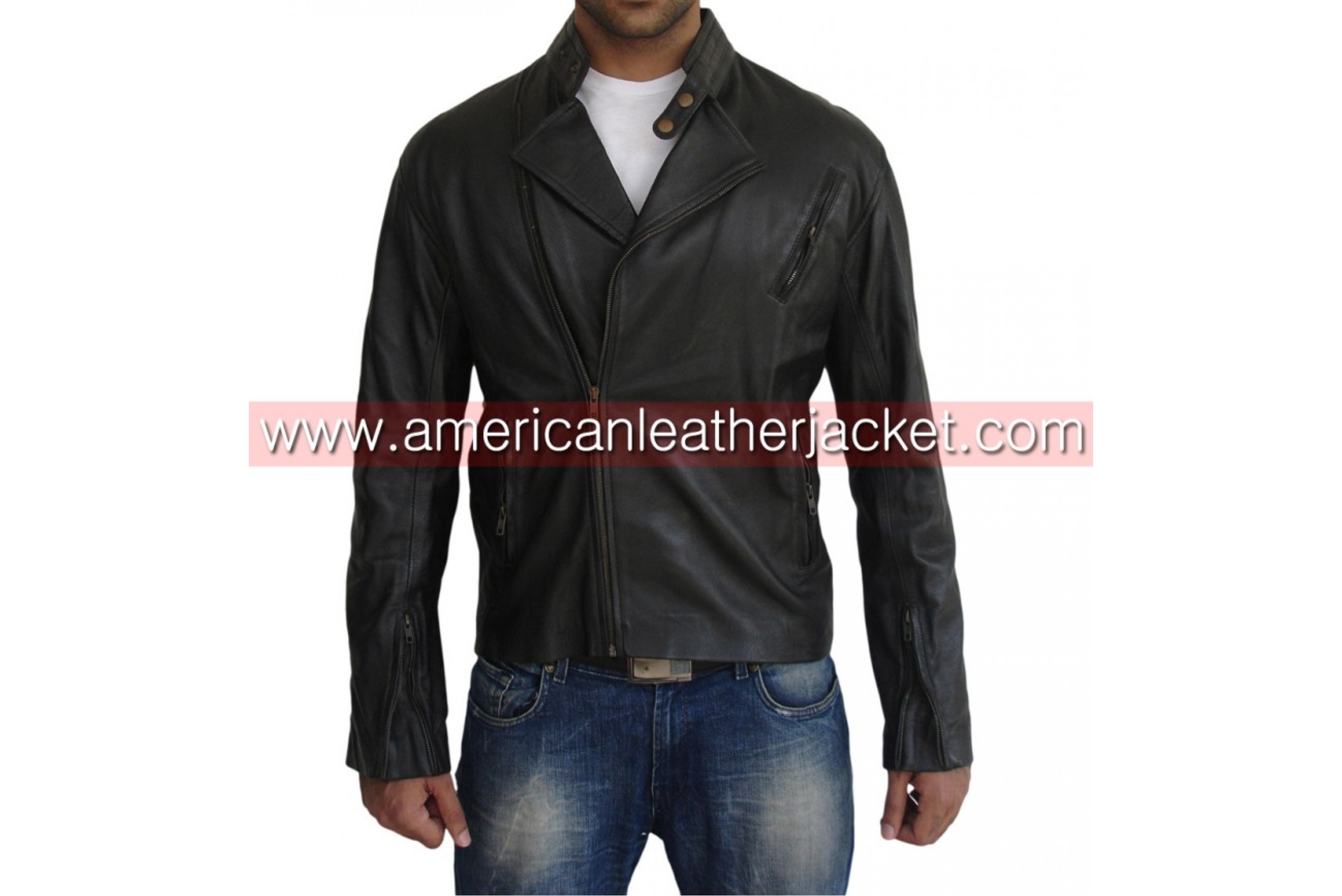 Tony Stark Iron Man Leather Jacket Black Leather Jacket