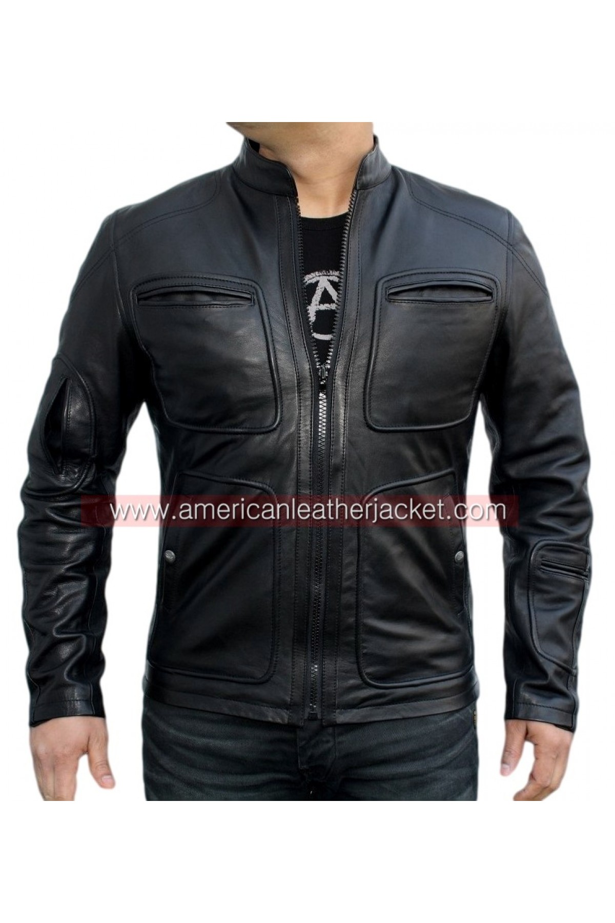 James T. Kirk Star Trek Leather Jacket - americanleatherjacket.com