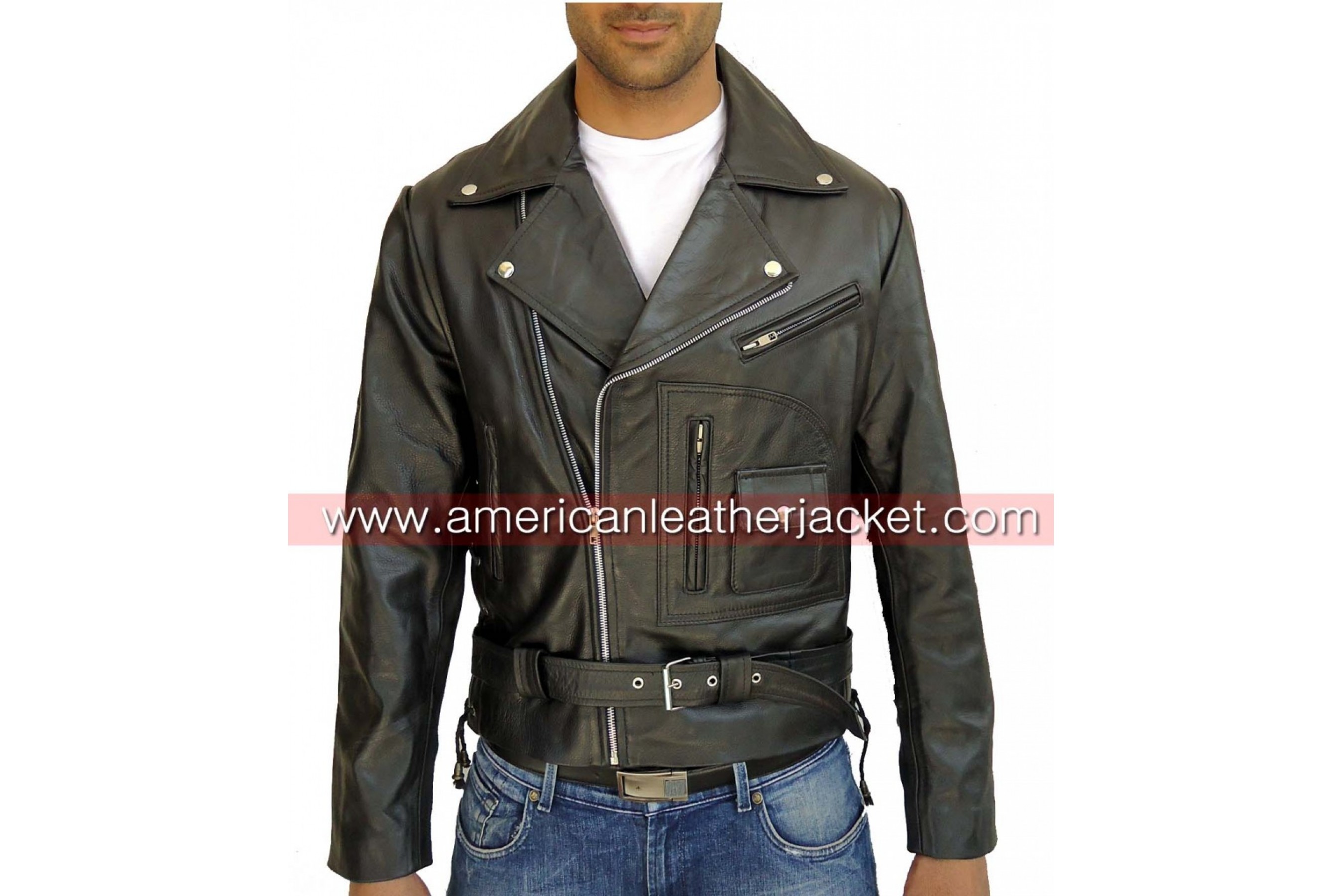 Terminator 2 Leather Jacket | Replica T2 Motorcycle Jacket