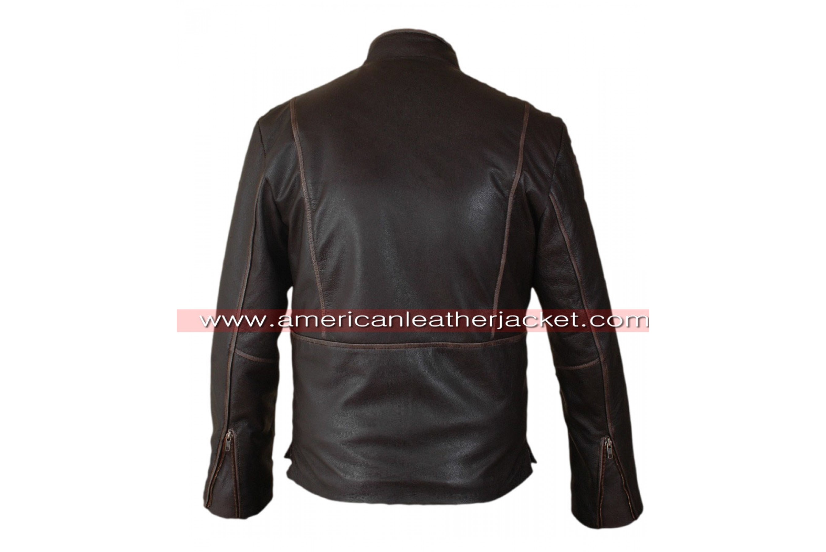 Tron Legacy Sam Flynn Leather Jacket - Distressed Brown Jacket