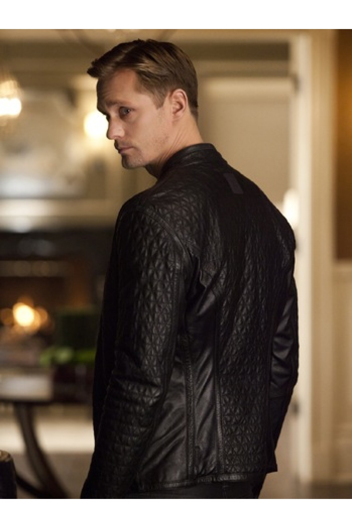 Alexander Skarsgard True Blood Season 4 Leather Jacket Eric Northman