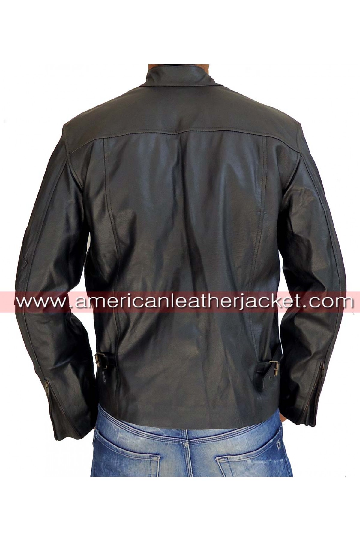 X Men Cyclops Leather Jacket | Stripe Scott Leather Jacket