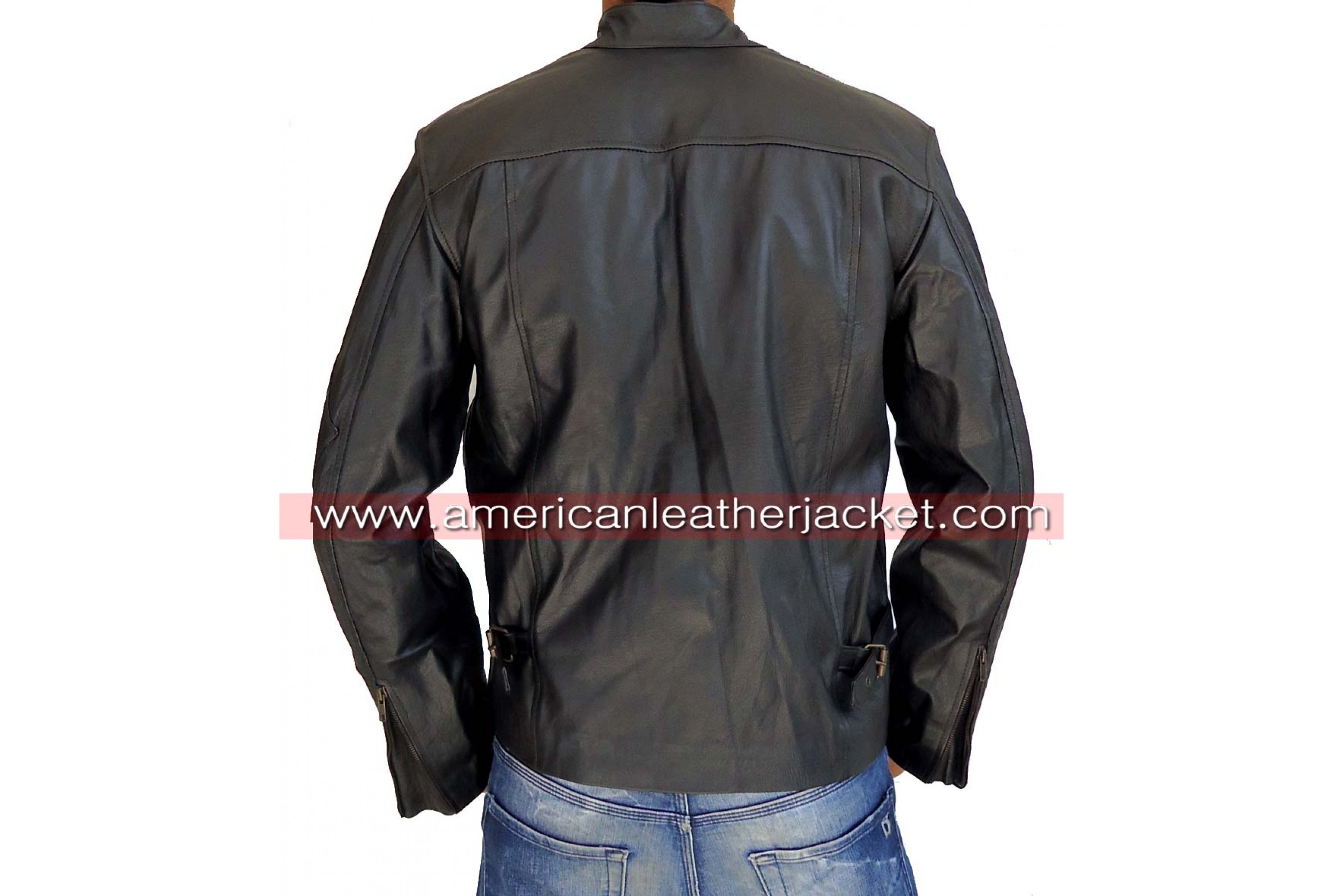 X Men Cyclops Leather Jacket | Stripe Scott Leather Jacket