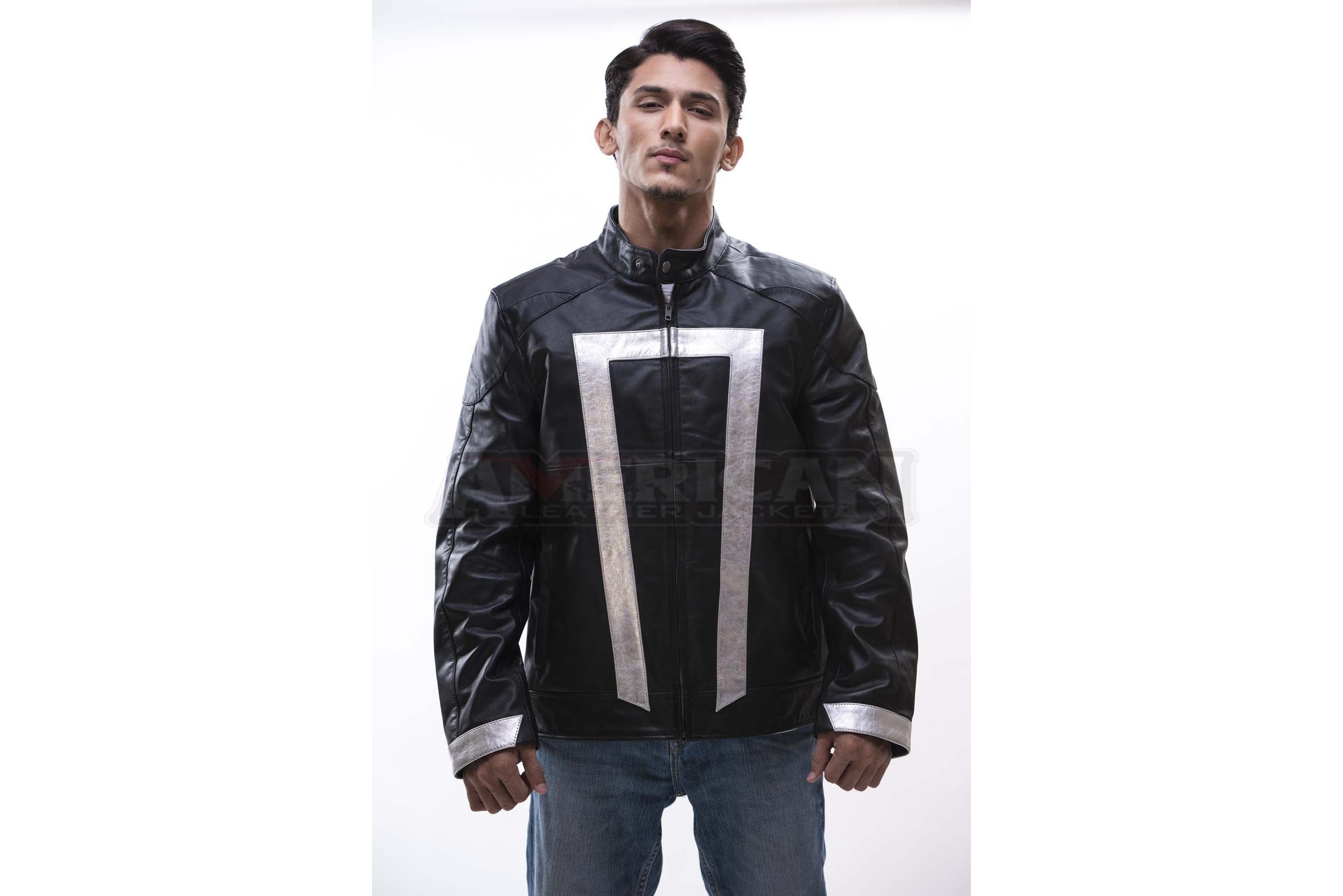 Agents Of Shield Ghost Rider Leather Jacket Gabriel Luna