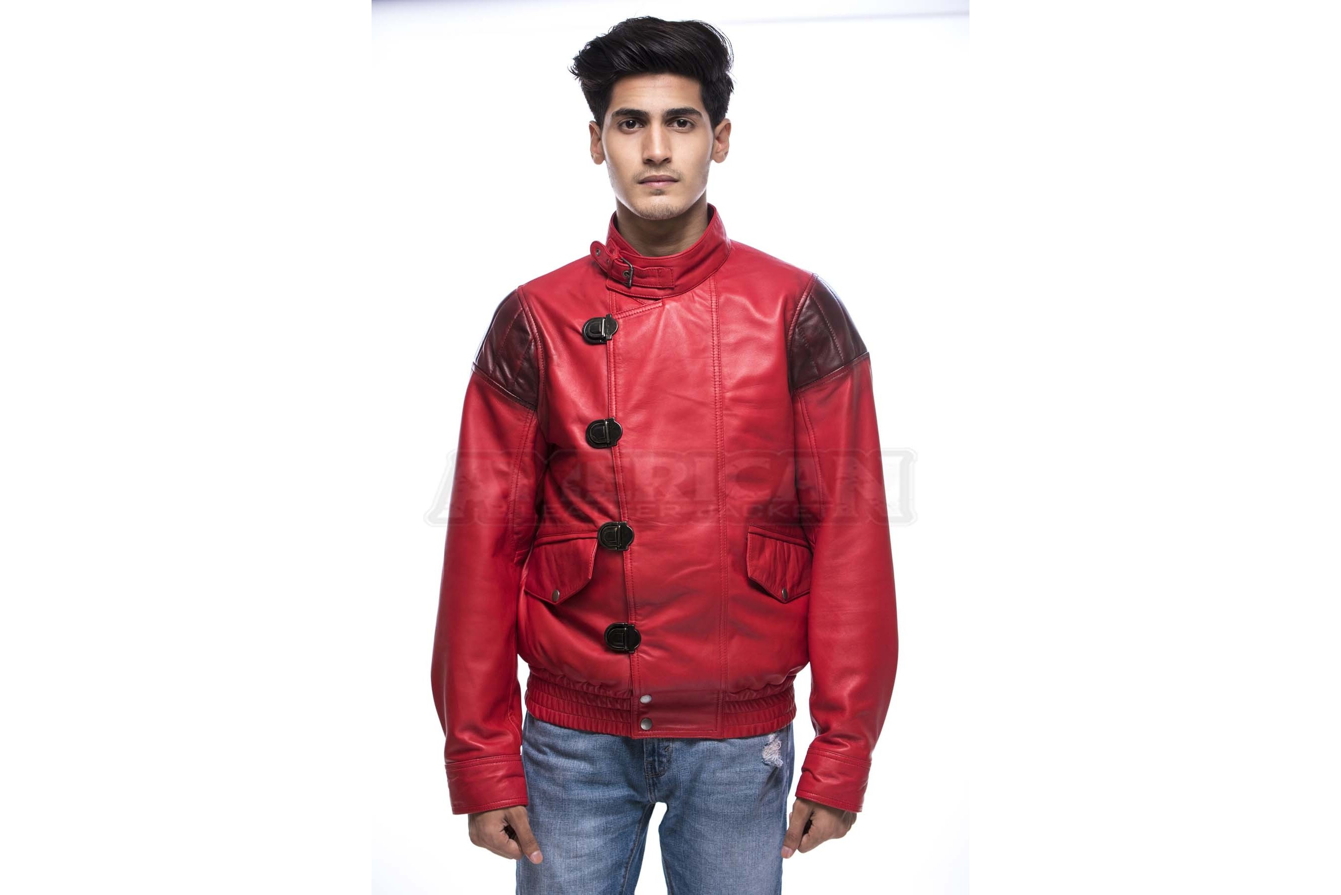 Akira Kaneda Red Leather Jacket Costume - American Leather Jacket
