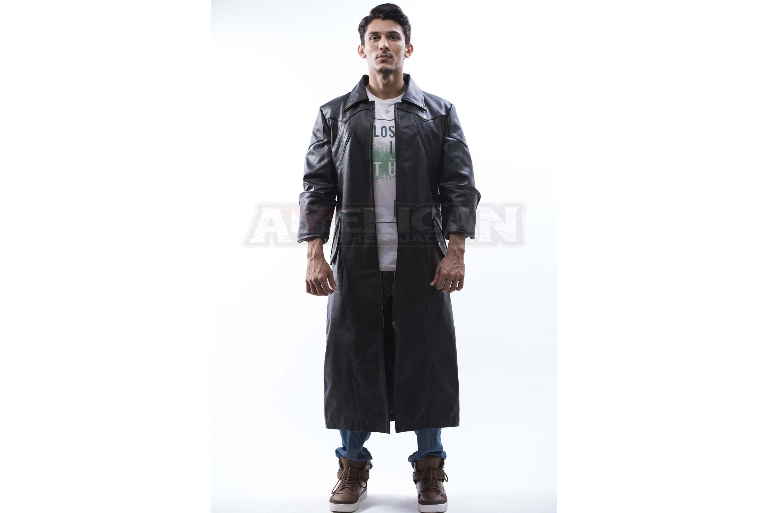 Devil May Cry 4 Black Coat | DMC Dante Leather Costume