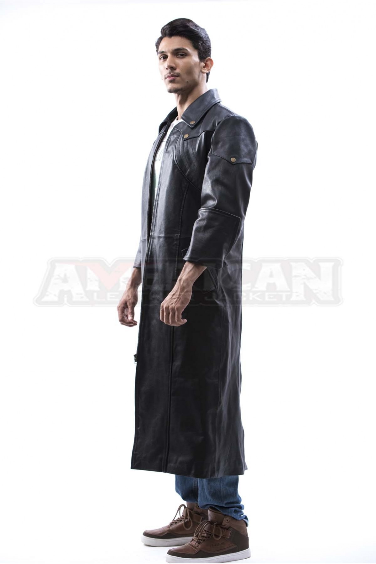 Devil May Cry 4 Black Coat | DMC Dante Leather Costume