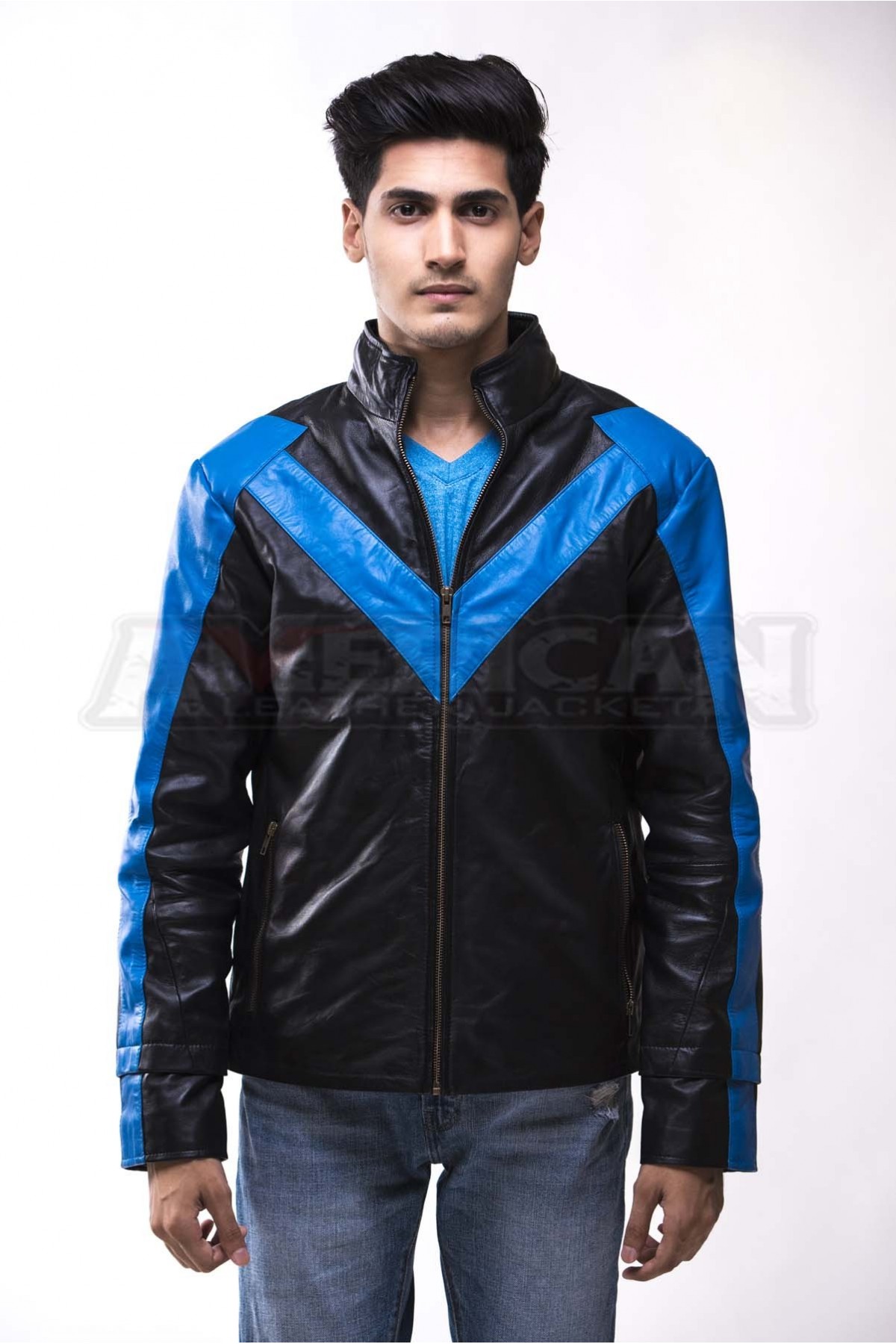 Dick Grayson Nightwing Leather Jacket for sale | Comic Costume