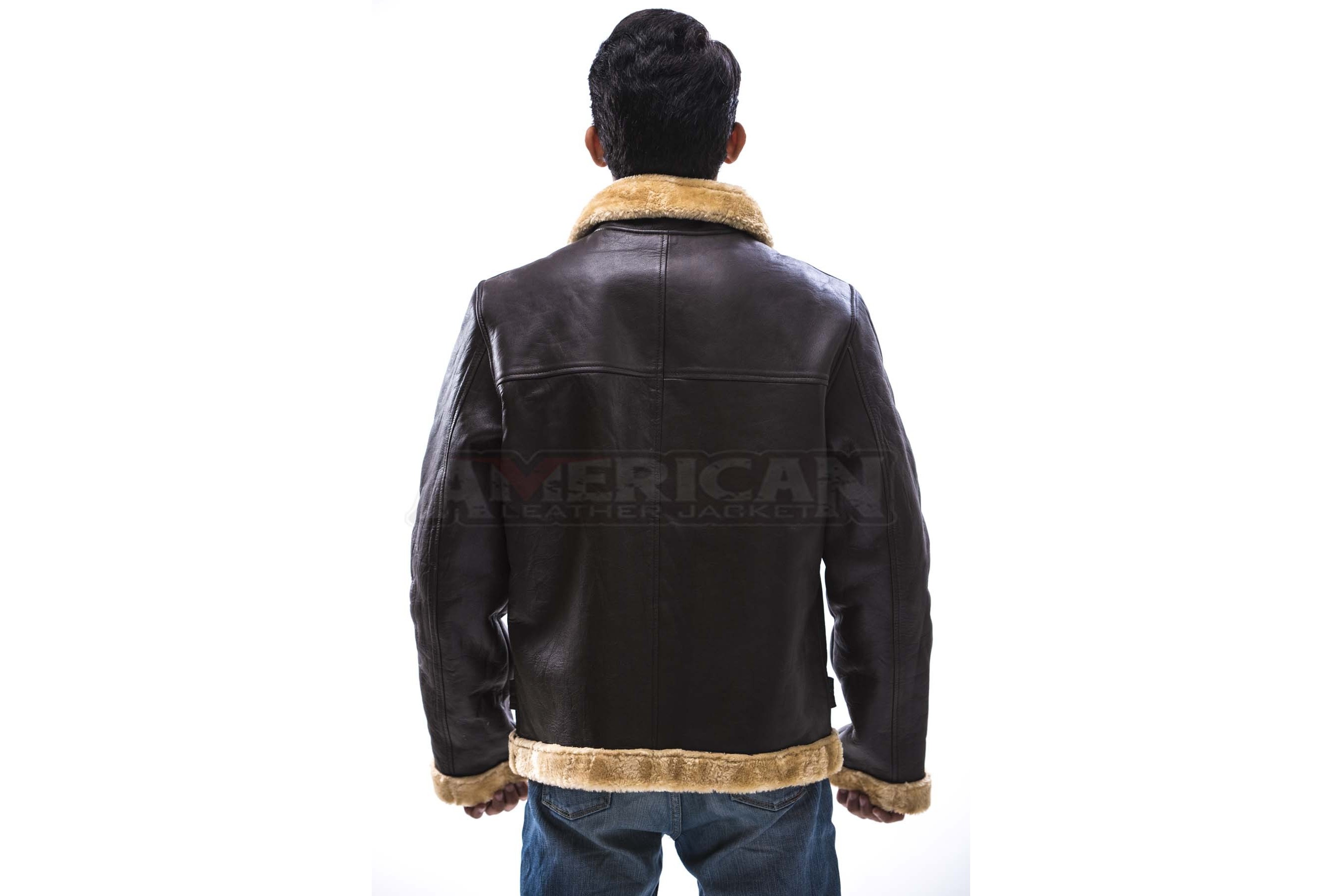 Tom Hardy Dunkirk Farrier Shearling Leather Jacket