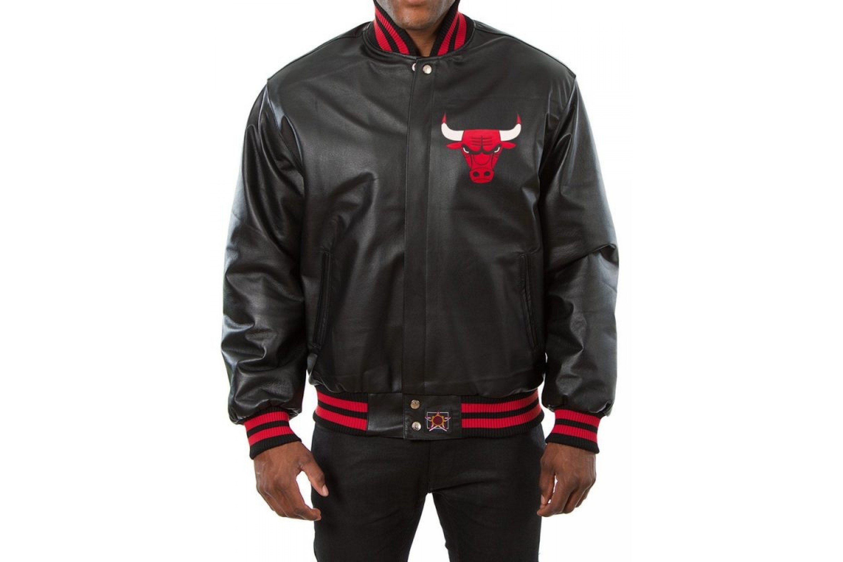 Chicago Bulls Black Leather Jacket