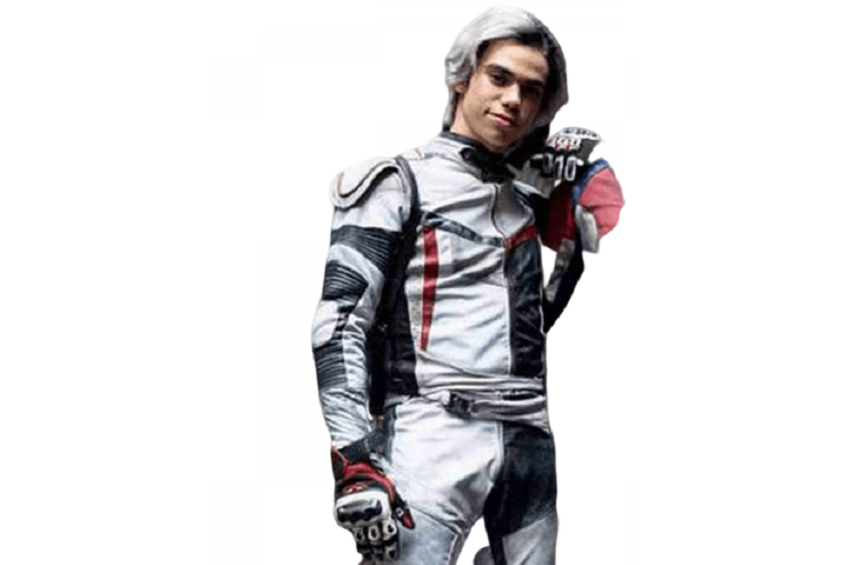 Carlos Descendants 3 White Leather Jacket