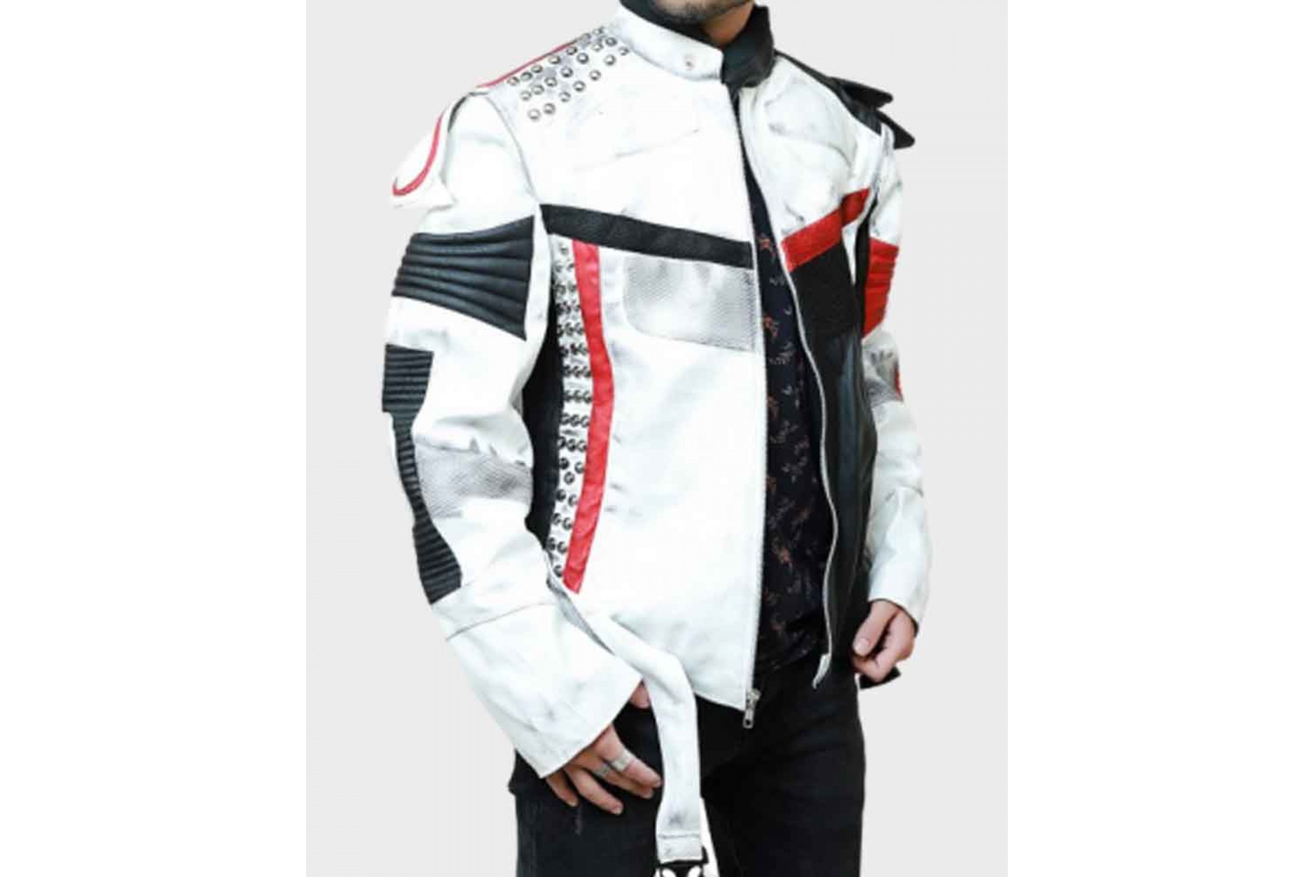 Carlos Descendants 3 White Leather Jacket