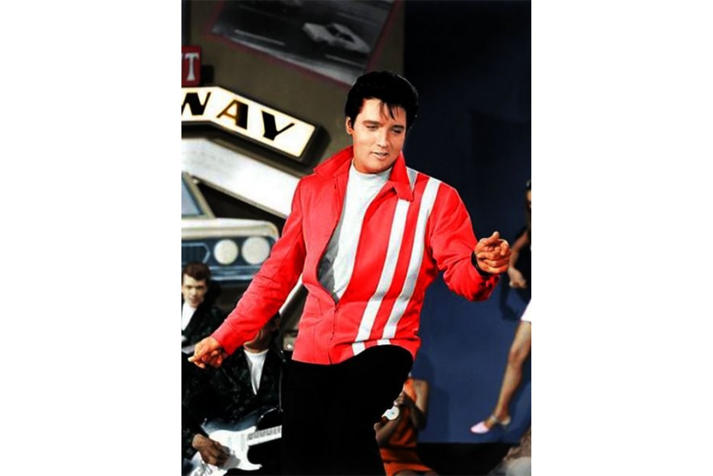 Elvis Presley Speedway Red Cotton Jacket