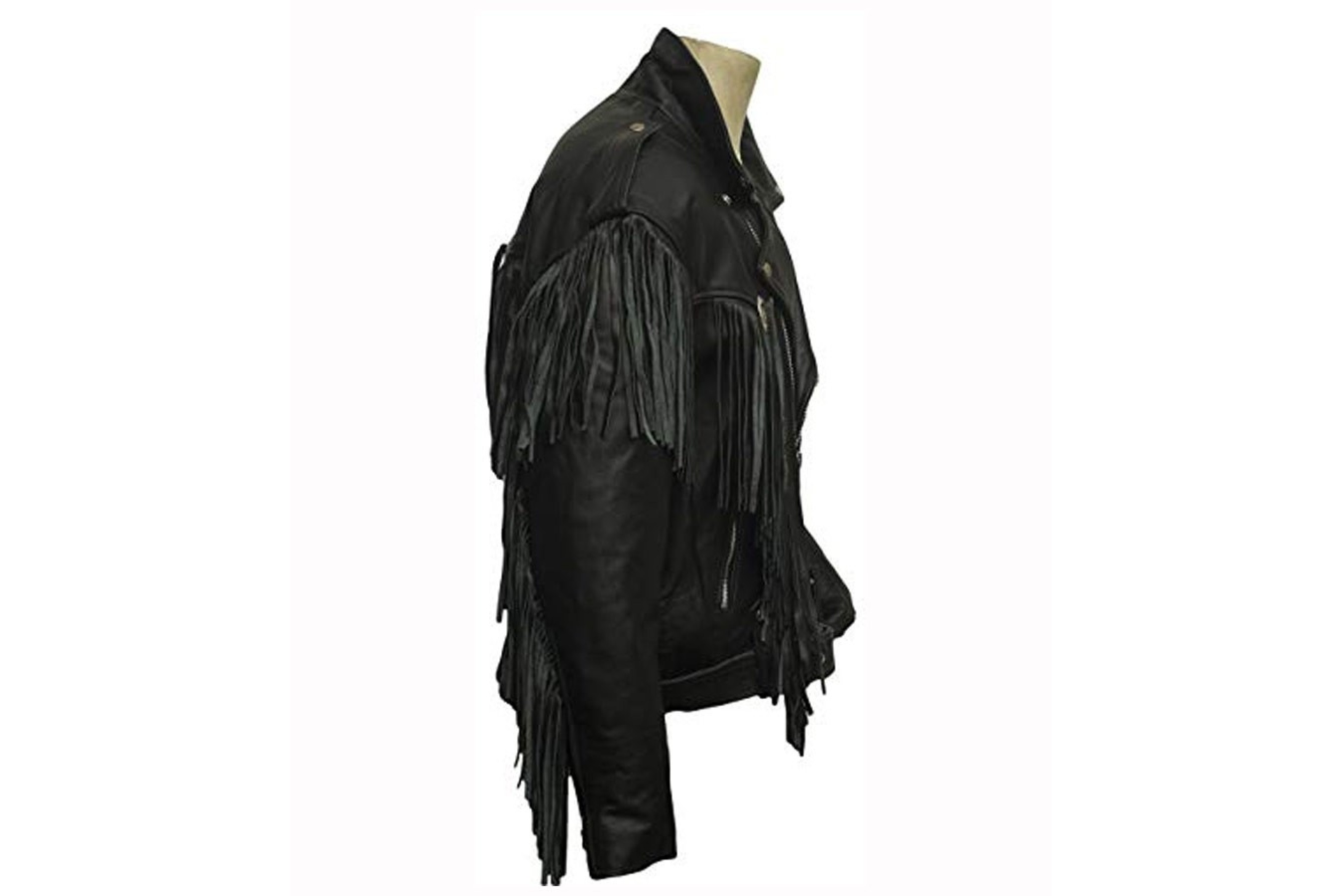 Nairobi Money Heist Leather Jacket – Premium Fringe Black Jacket