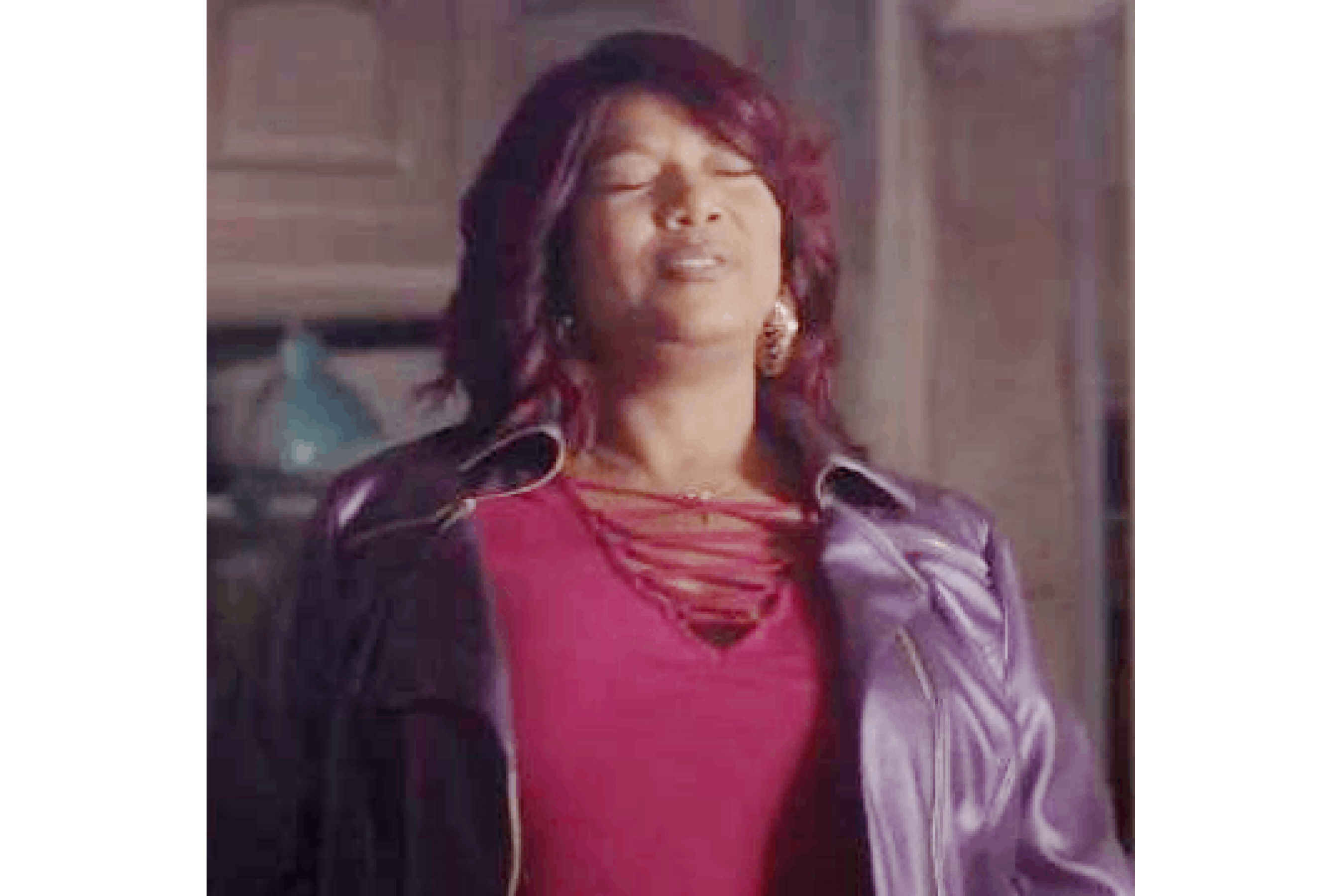 Star Season 2 Queen Latifah Moto Purple Jacket