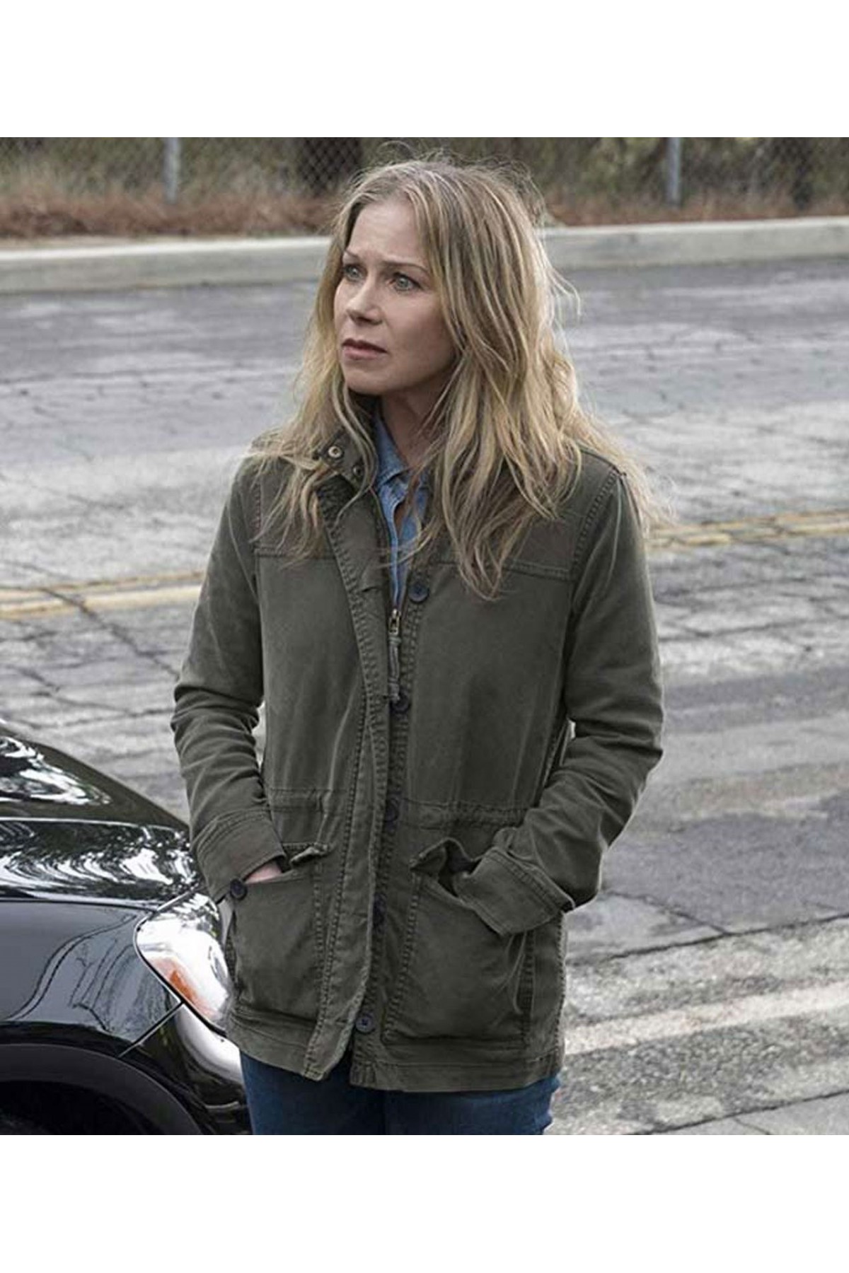 Jen Harding Dead To Me Green Jacket